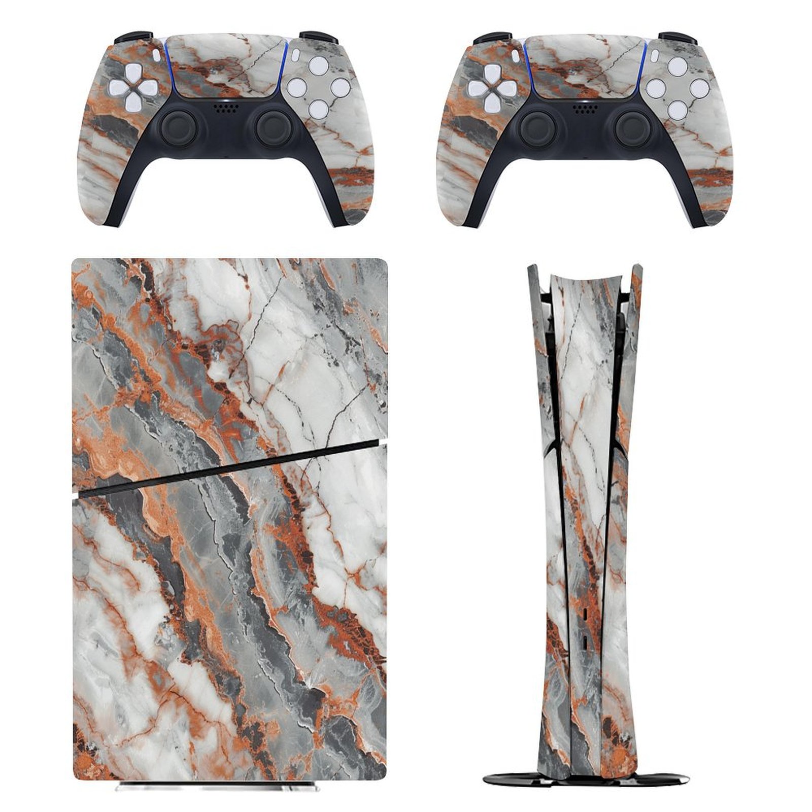 Marble Texture PS5/PS5 Pro/PS5 Slim Digital Disc Skin Sticker For ...