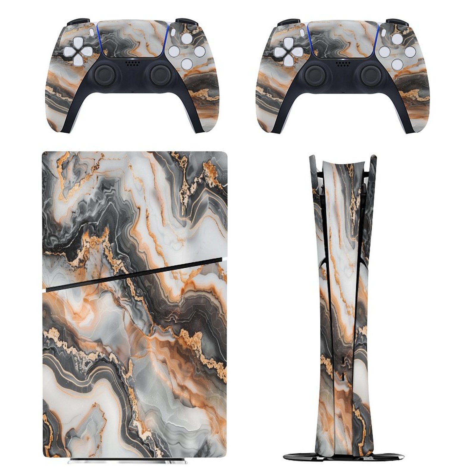 Marble Texture PS5/PS5 Pro/PS5 Slim Digital Disc Skin Sticker For ...