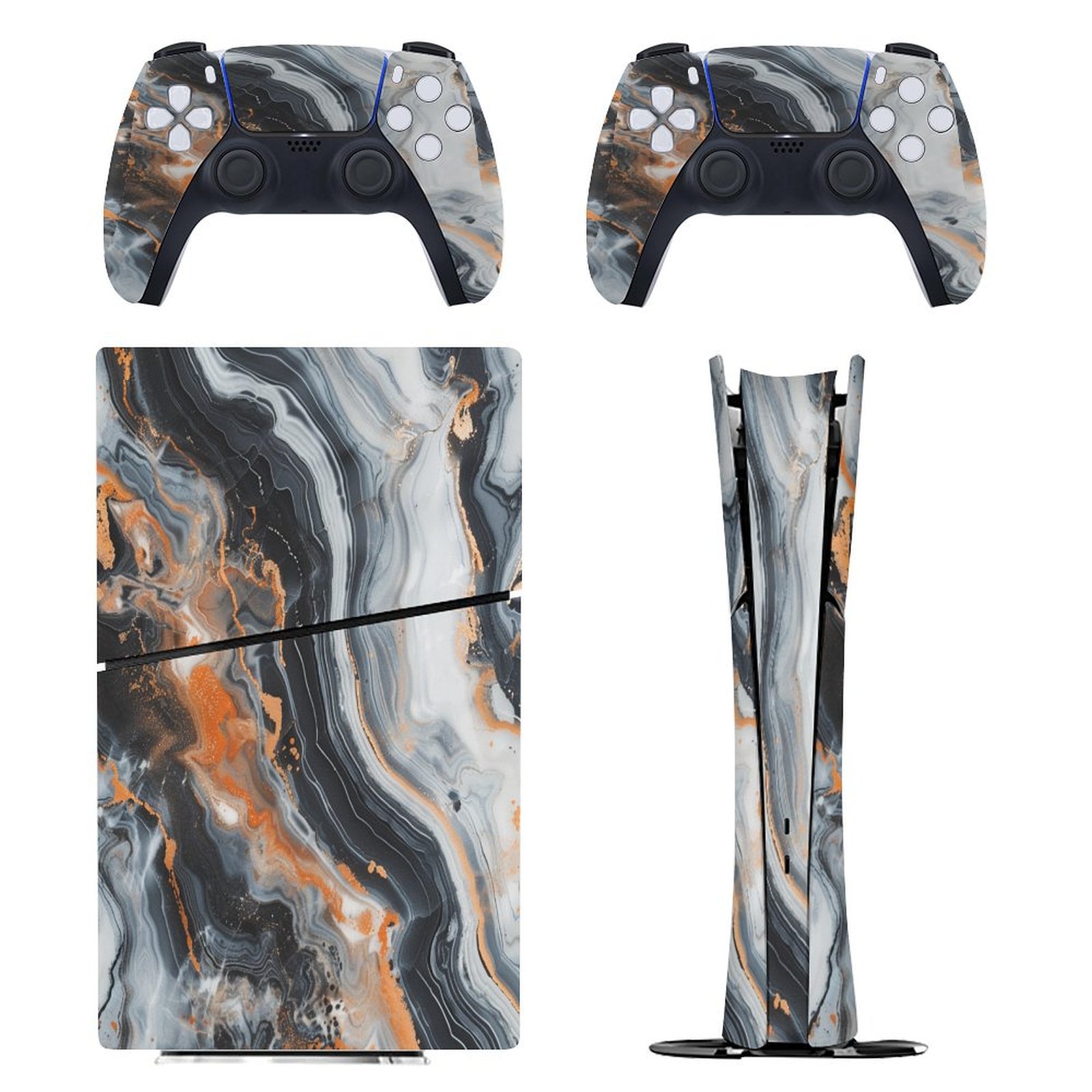 Marble Texture PS5/PS5 Pro/PS5 Slim Digital Disc Skin Sticker For ...