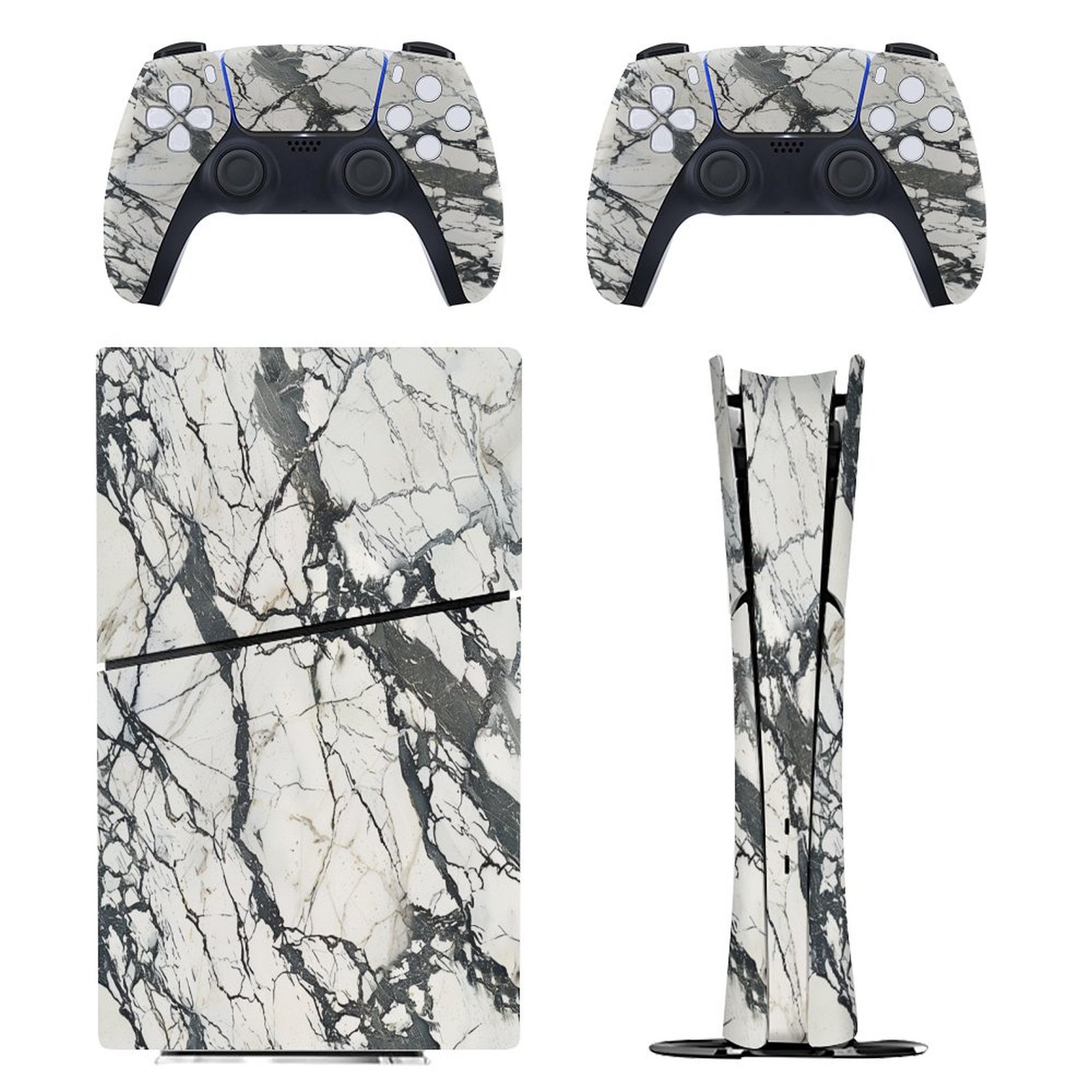 Marble Texture PS5/PS5 Pro/PS5 Slim Digital Disc Skin Sticker For ...