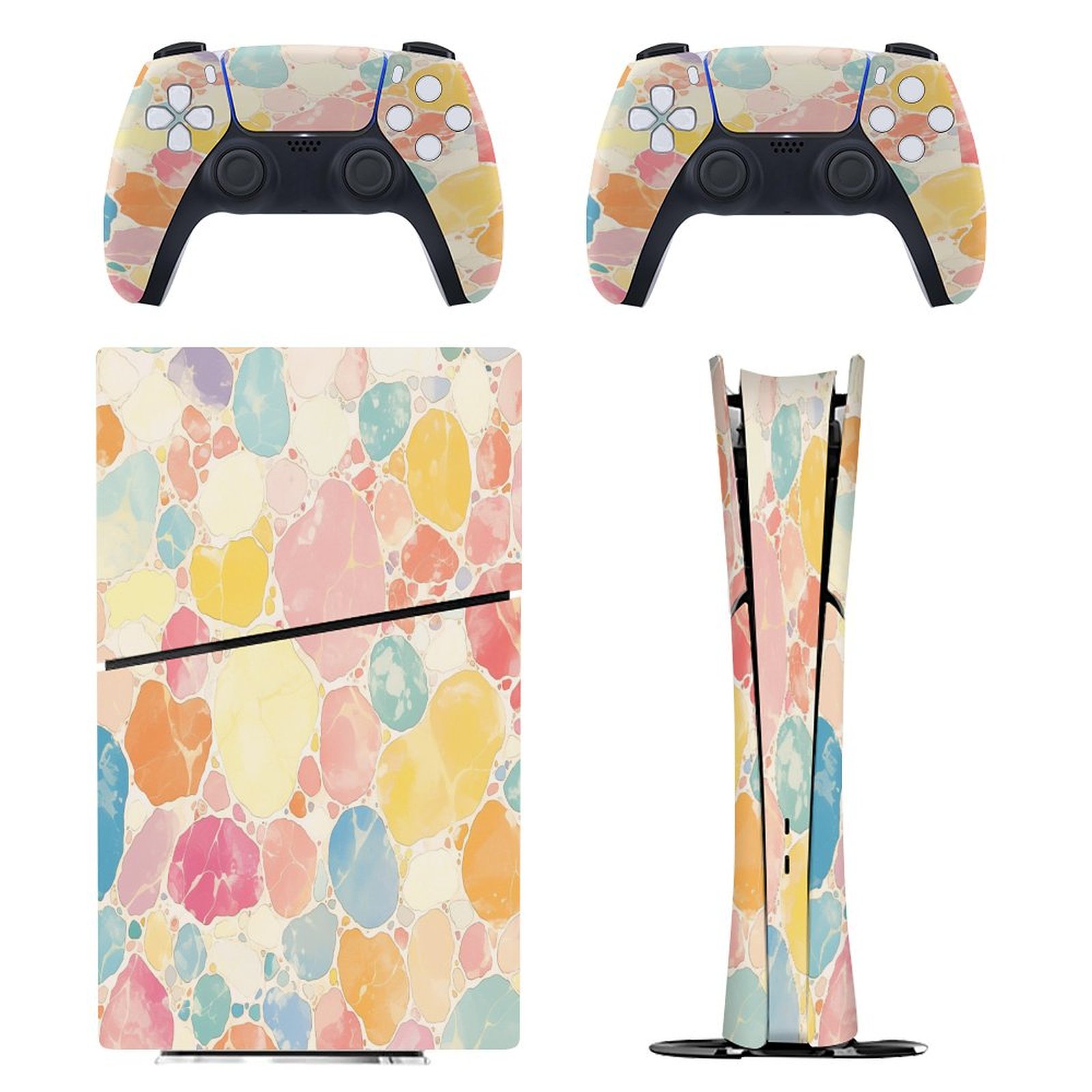 Marble Texture PS5/PS5 Pro/PS5 Slim Digital Disc Skin Sticker For ...