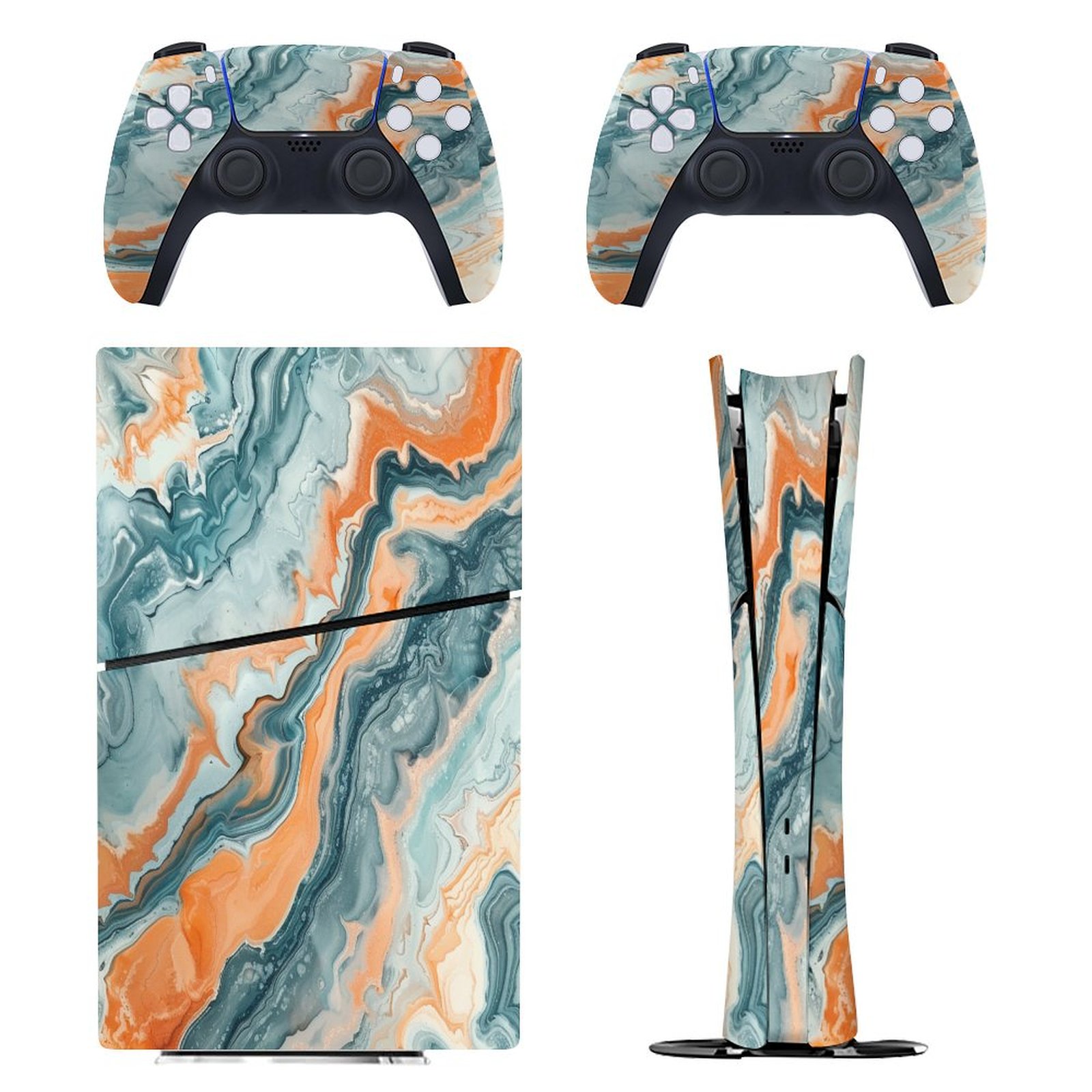 Marble Texture PS5/PS5 Pro/PS5 Slim Digital Disc Skin Sticker For ...