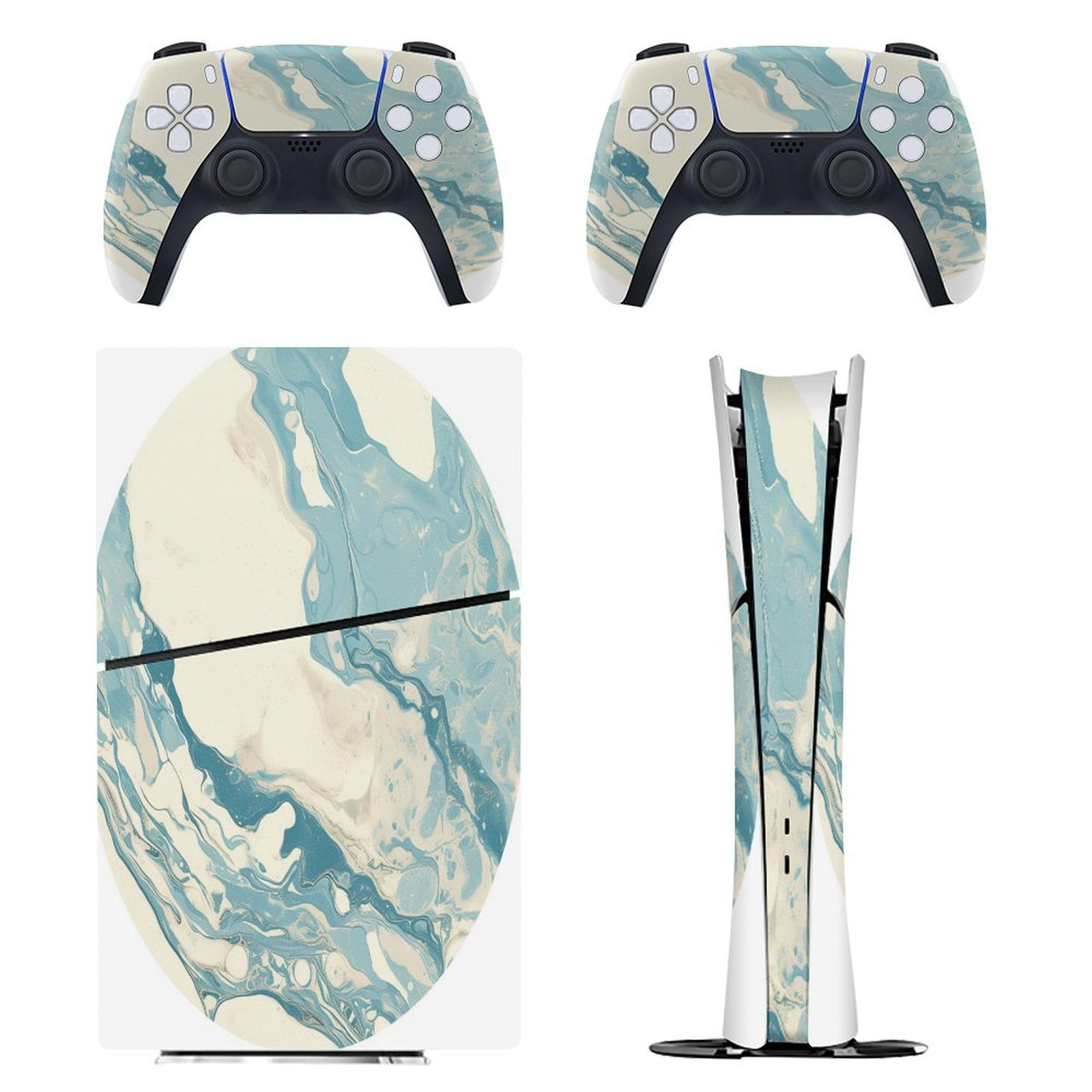 Marble Texture PS5/PS5 Pro/PS5 Slim Digital Disc Skin Sticker For ...