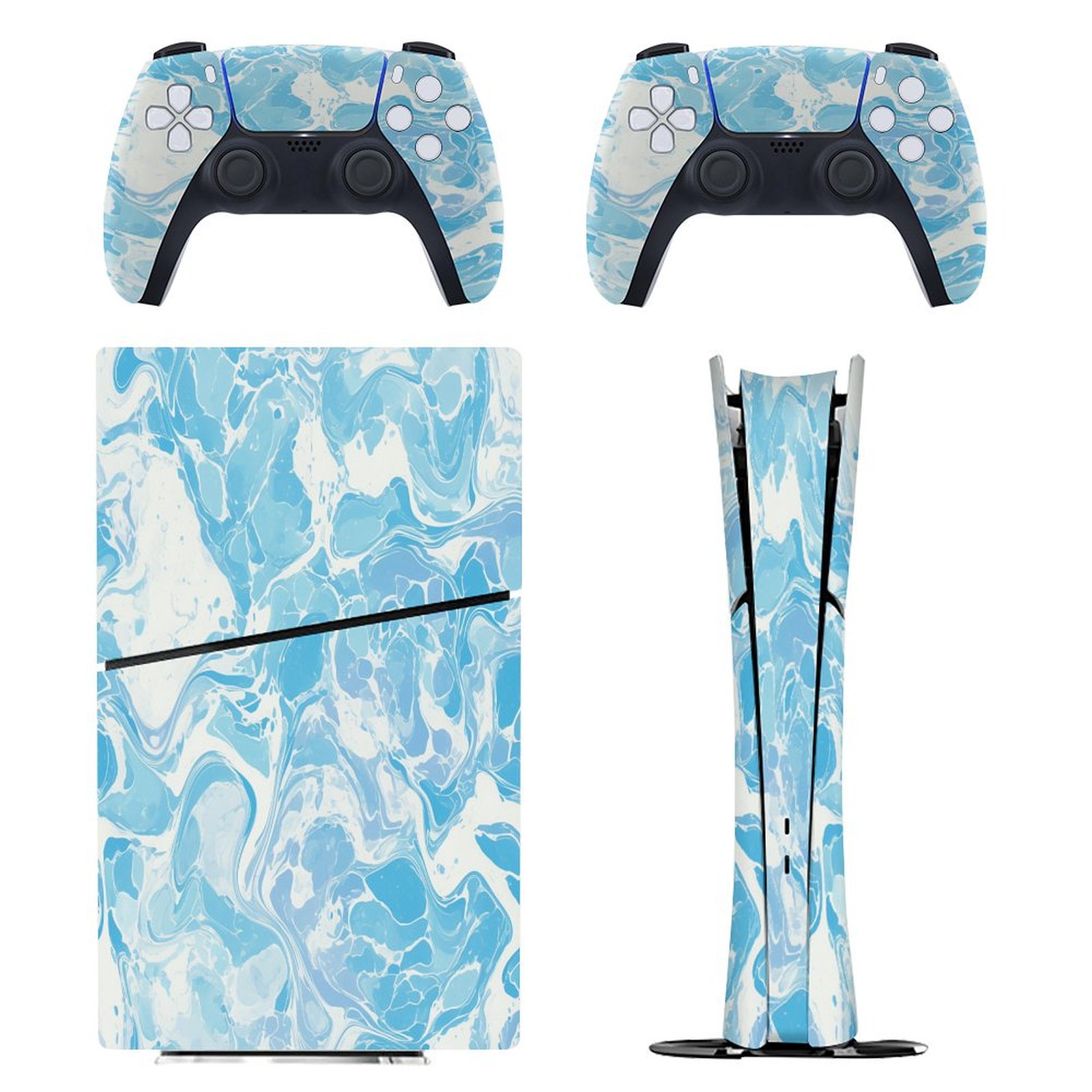 Marble Texture PS5/PS5 Pro/PS5 Slim Digital Disc Skin Sticker For ...