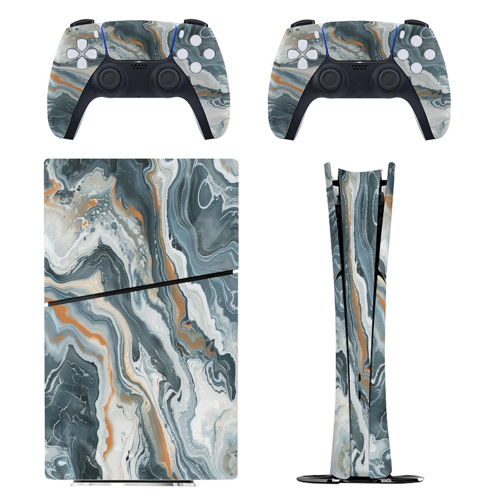 Marble Texture PS5/PS5 Pro/PS5 Slim Digital Disc Skin Sticker For ...