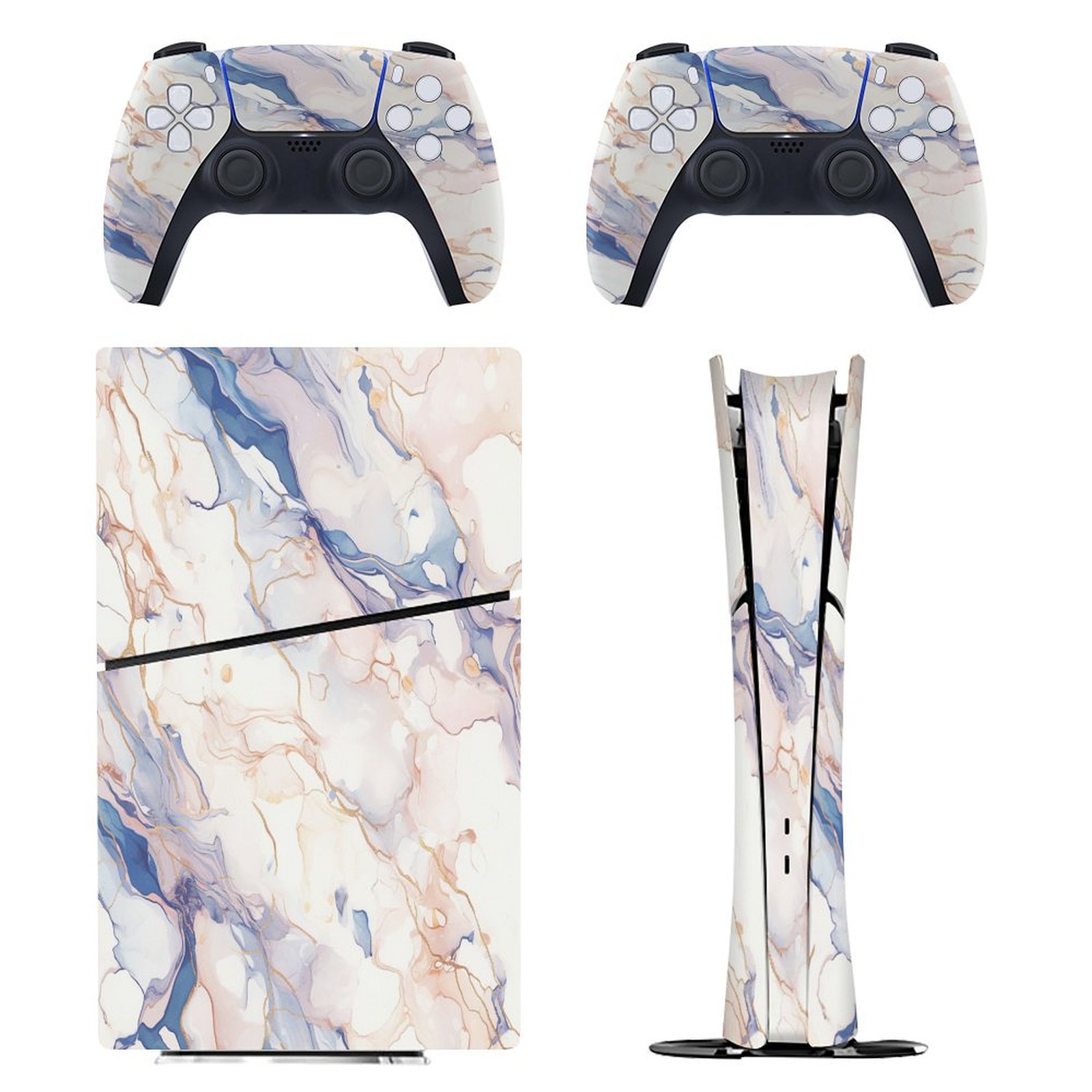 Marble Texture PS5/PS5 Pro/PS5 Slim Digital Disc Skin Sticker For ...