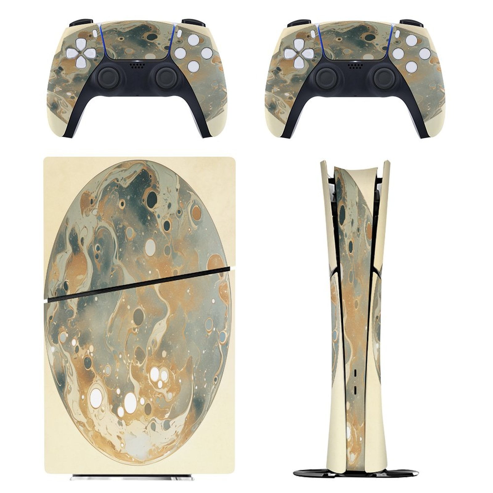 Marble Texture PS5/PS5 Pro/PS5 Slim Digital Disc Skin Sticker For ...