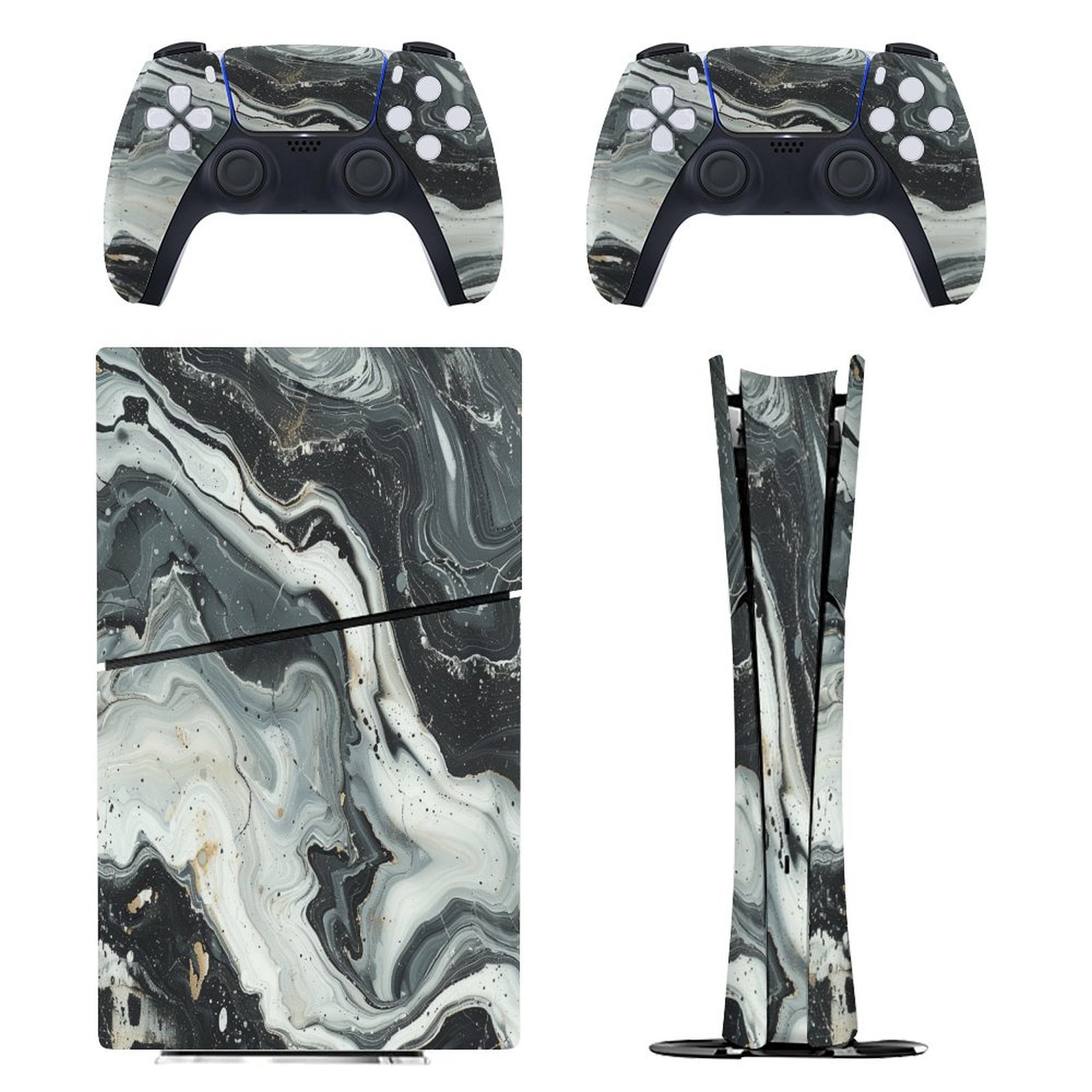 Marble Texture PS5/PS5 Pro/PS5 Slim Digital Disc Skin Sticker For ...