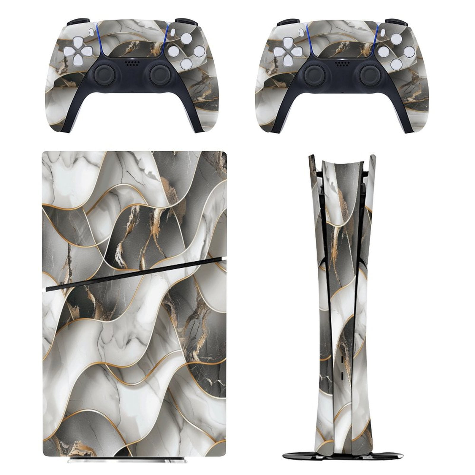 Marble Texture PS5/PS5 Pro/PS5 Slim Digital Disc Skin Sticker For ...