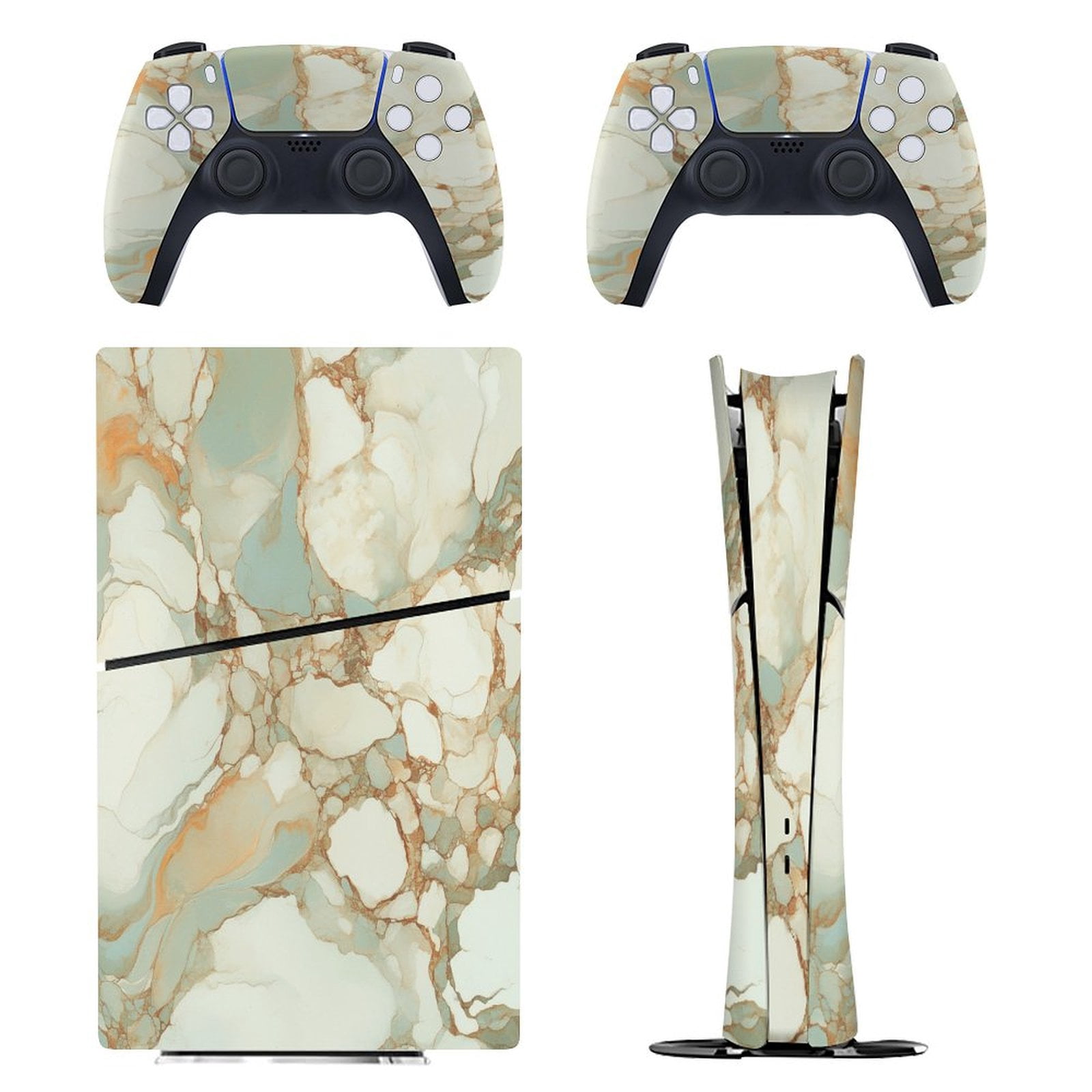 Marble Texture PS5/PS5 Pro/PS5 Slim Digital Disc Skin Sticker For ...