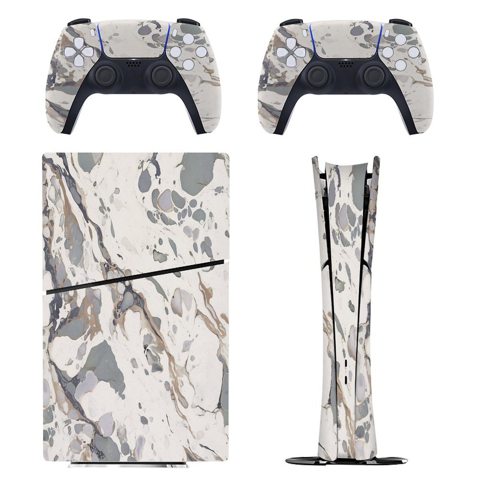 Marble Texture PS5/PS5 Pro/PS5 Slim Digital Disc Skin Sticker For ...