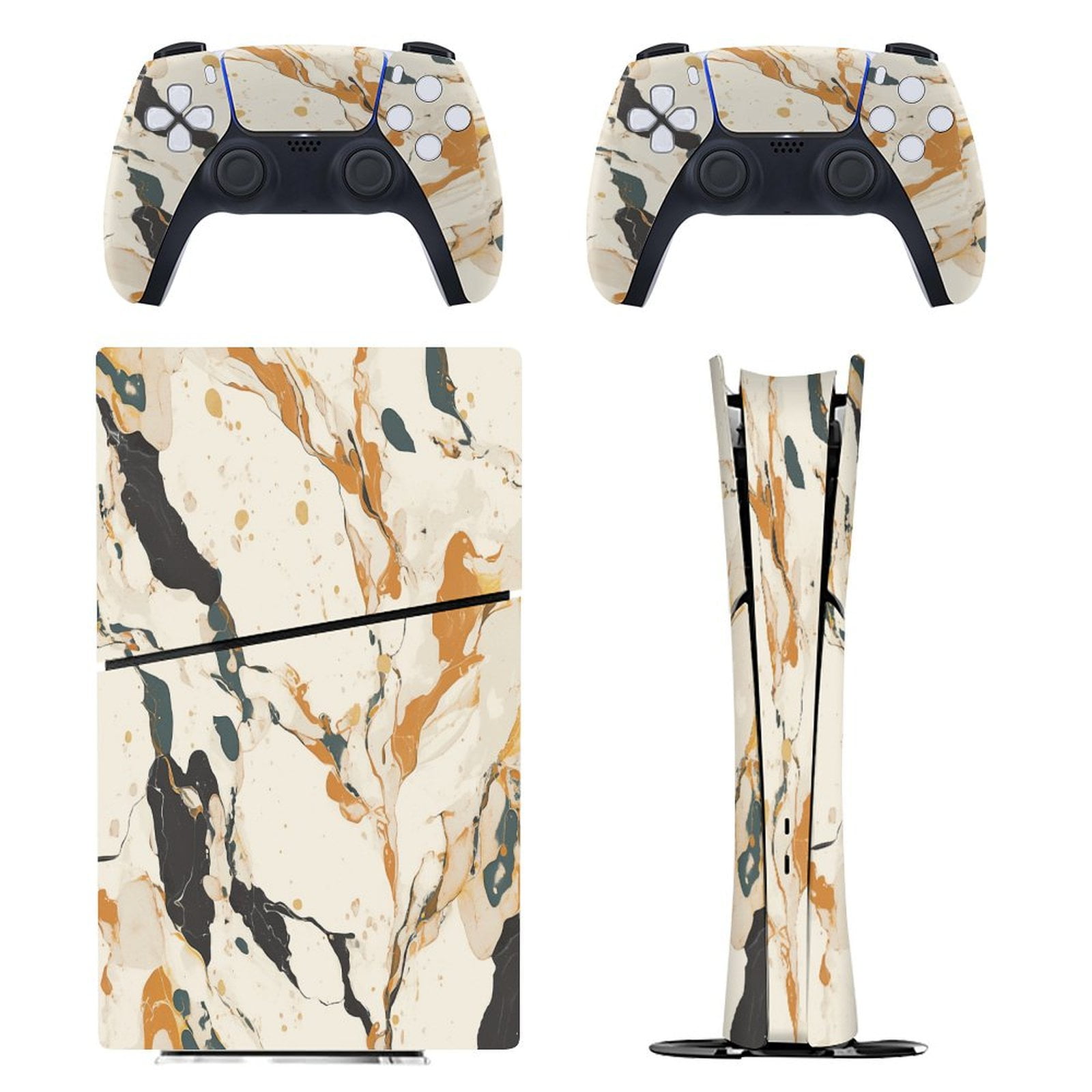 Marble Texture PS5/PS5 Pro/PS5 Slim Digital Disc Skin Sticker For ...