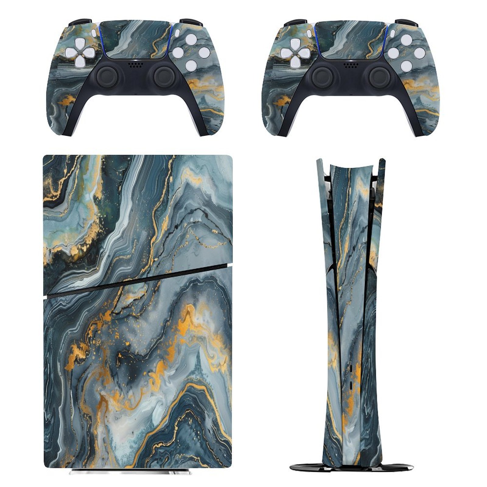 Marble Texture PS5/PS5 Pro/PS5 Slim Digital Disc Skin Sticker For ...