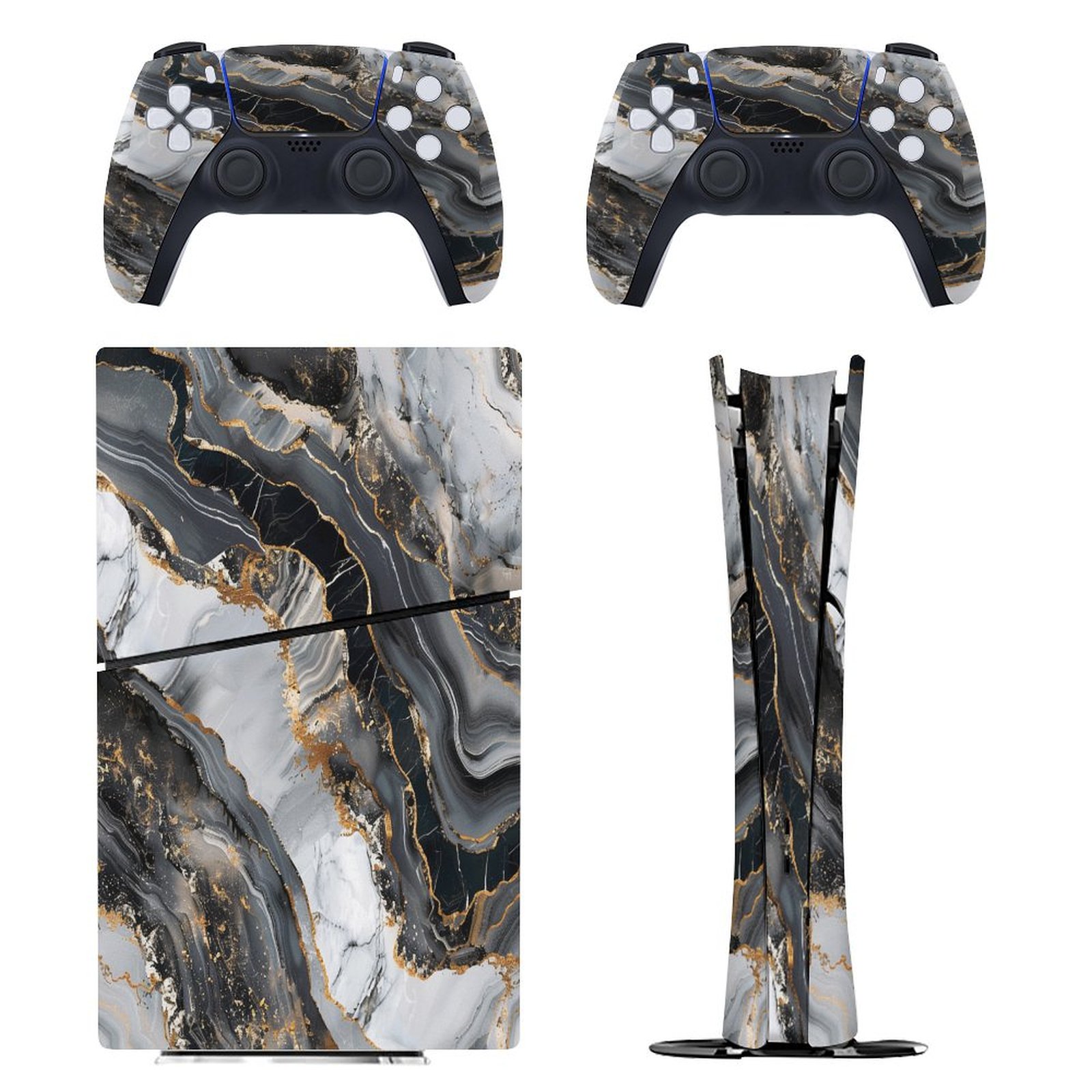 Marble Texture PS5/PS5 Pro/PS5 Slim Digital Disc Skin Sticker For ...