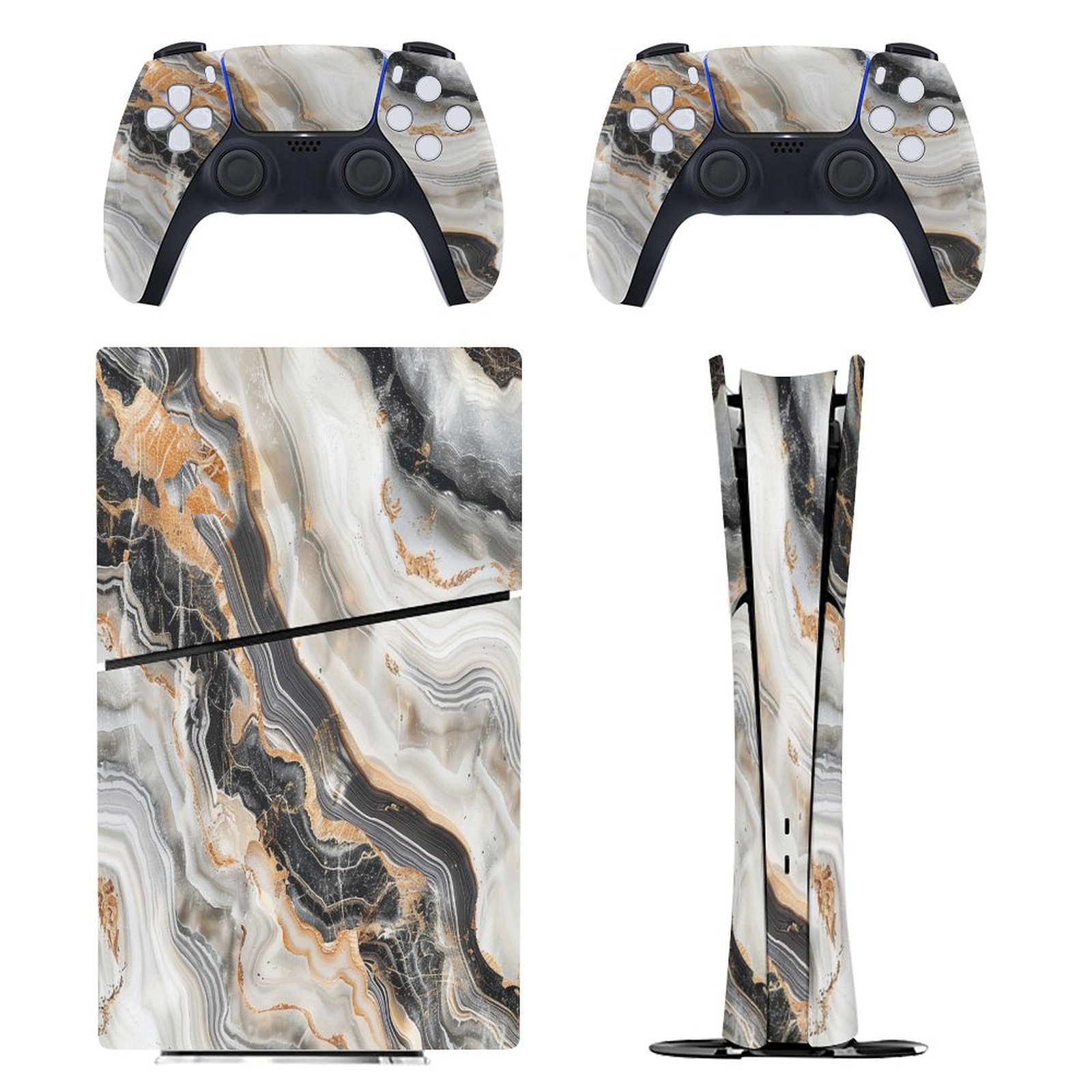 Marble Texture PS5/PS5 Pro/PS5 Slim Digital Disc Skin Sticker For ...