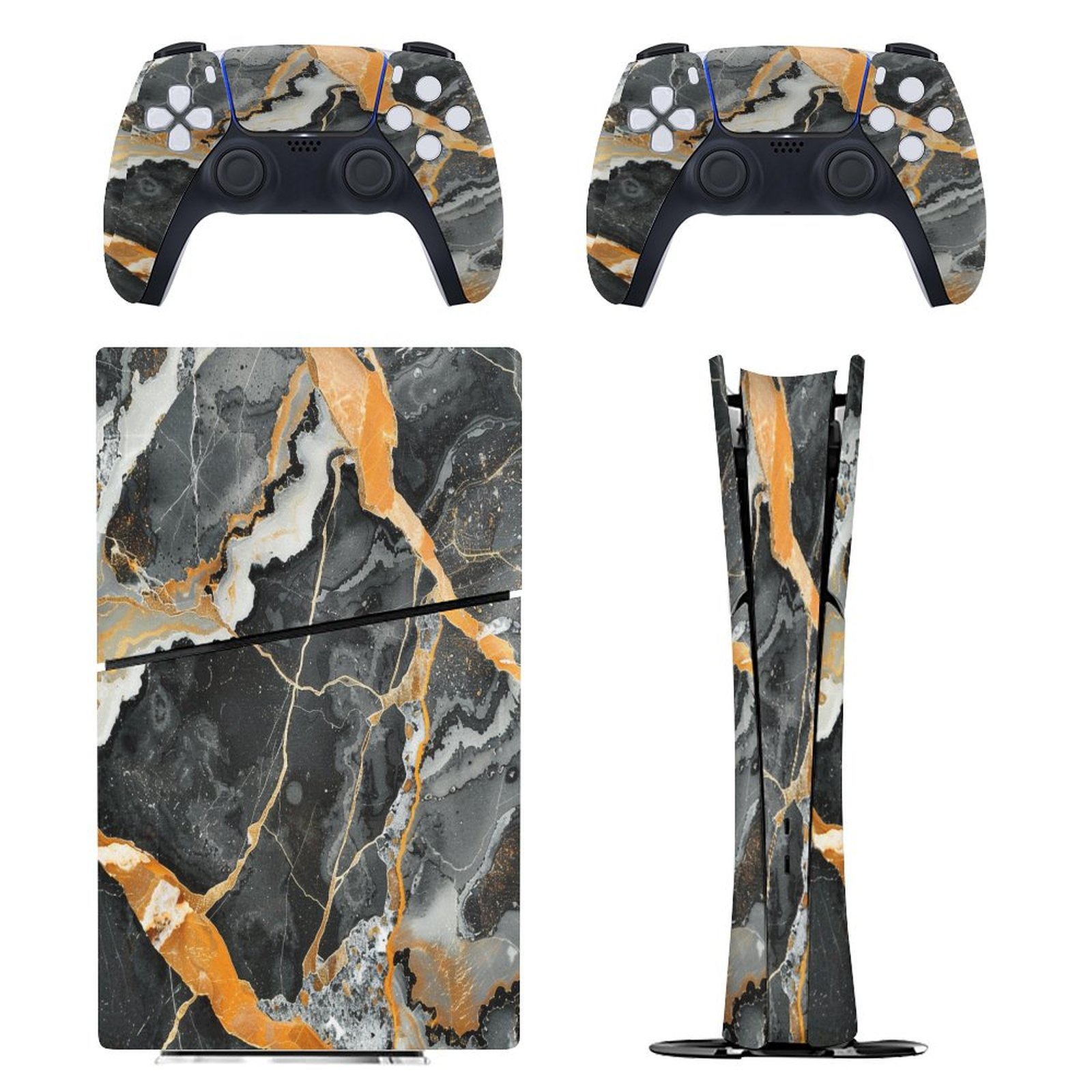 Marble Texture PS5/PS5 Pro/PS5 Slim Digital Disc Skin Sticker For ...