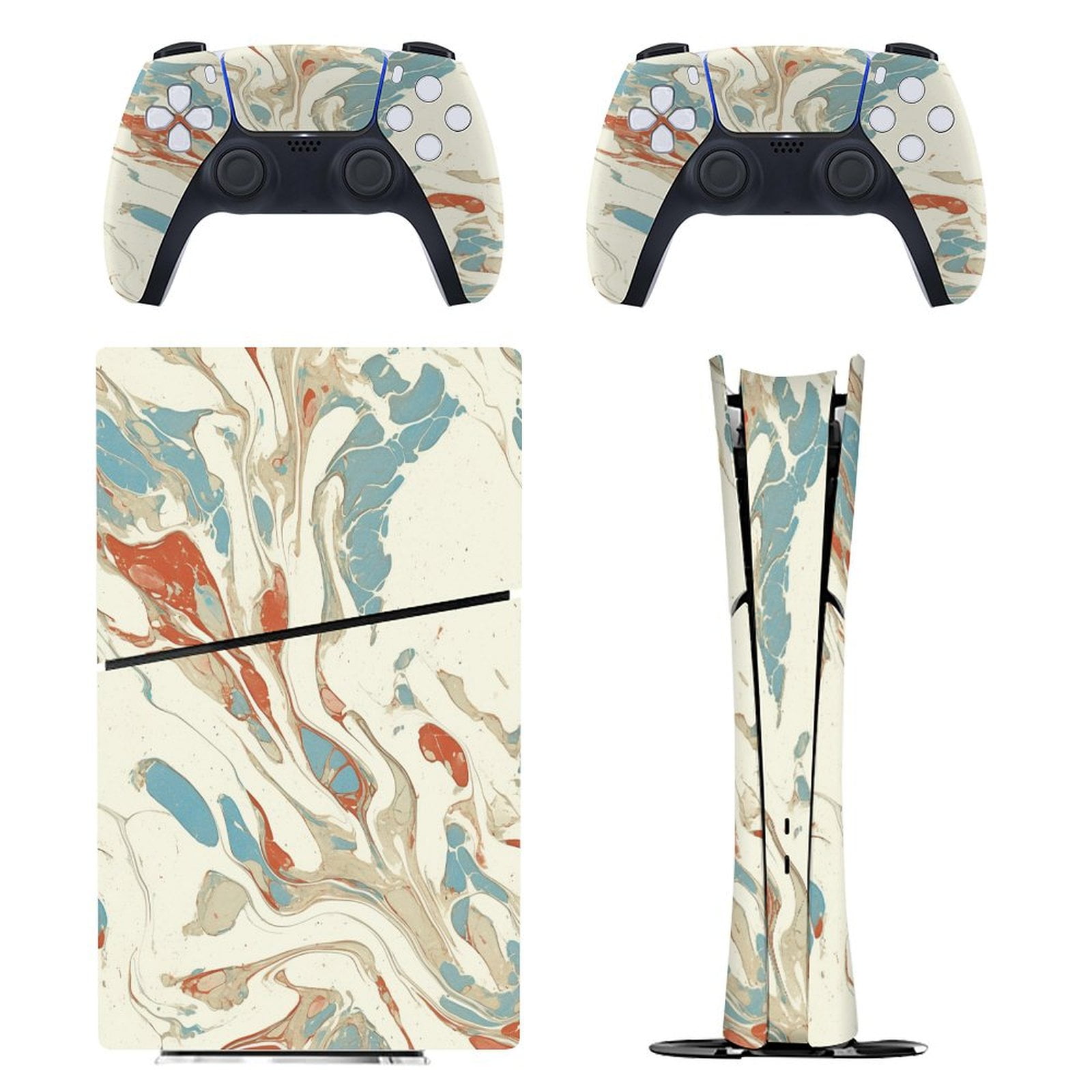Marble Texture PS5/PS5 Pro/PS5 Slim Digital Disc Skin Sticker For ...