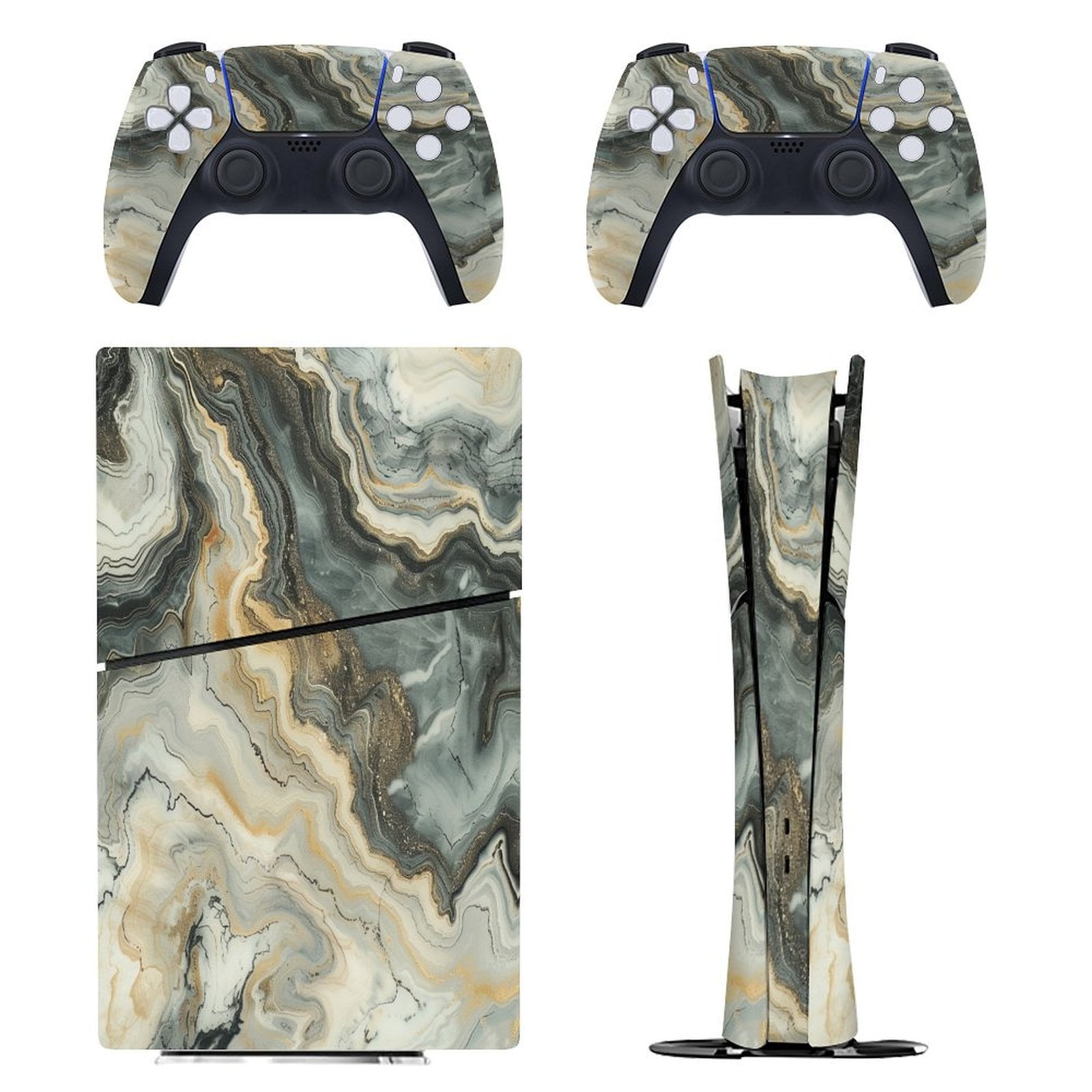Marble Texture PS5/PS5 Pro/PS5 Slim Digital Disc Skin Sticker For ...