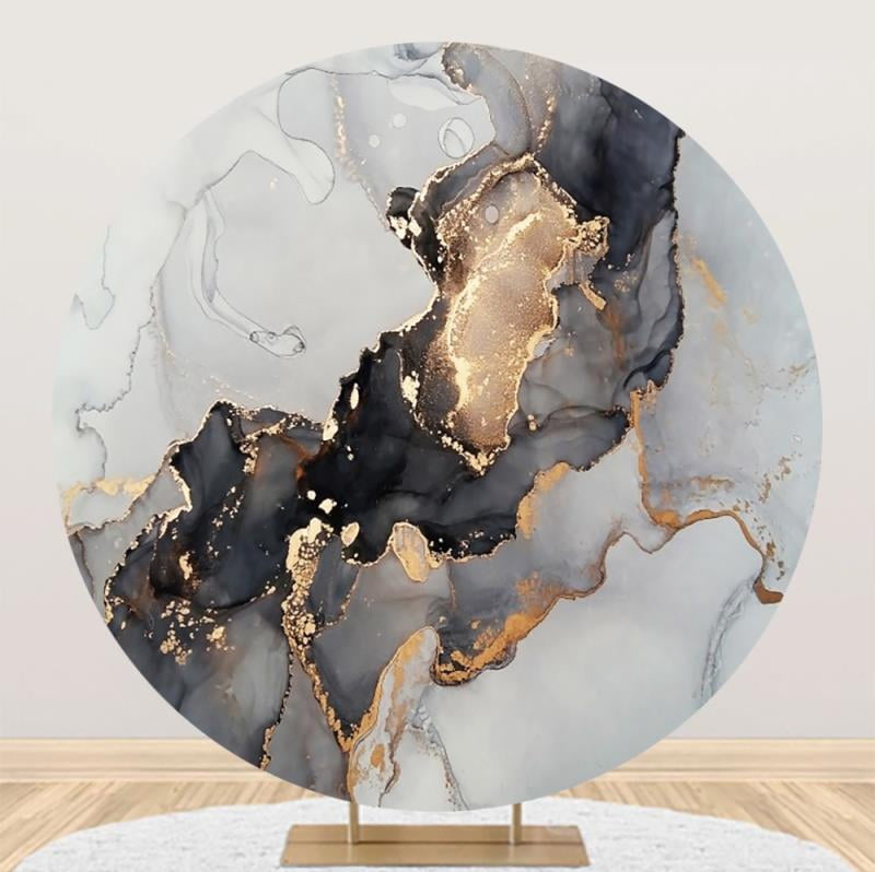Marble Texture Pattern Round Backdrop Cover Abstract Gradient Grunge ...