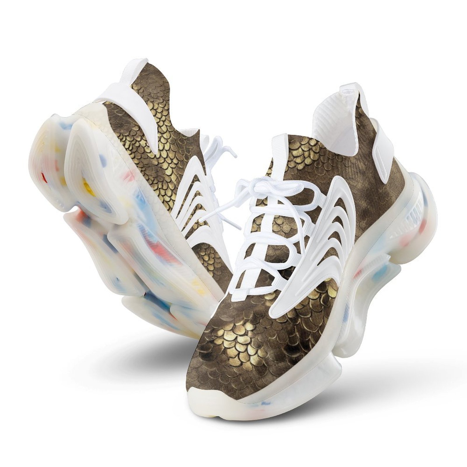 Marble Texture Print Walking Shoes for Men Woman Lightweight Tennis ...