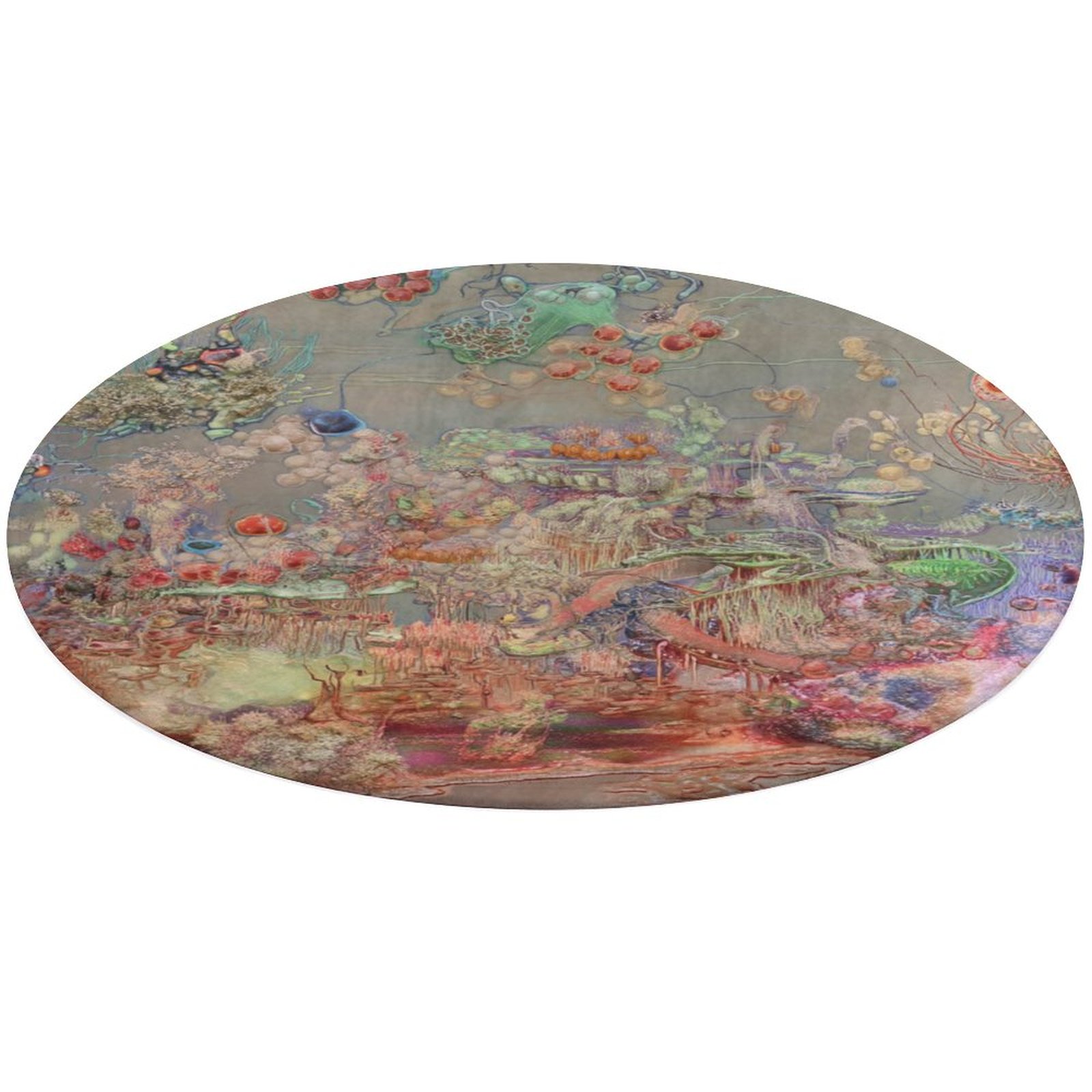 Marble Texture Round Carpet Living Room Carpet Modern And Stylish ...