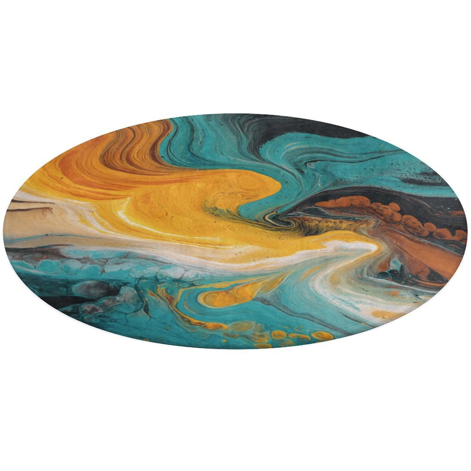 Marble Texture Rugs Trea Rugs Not-Slip Round Rugs Area Carpets for ...