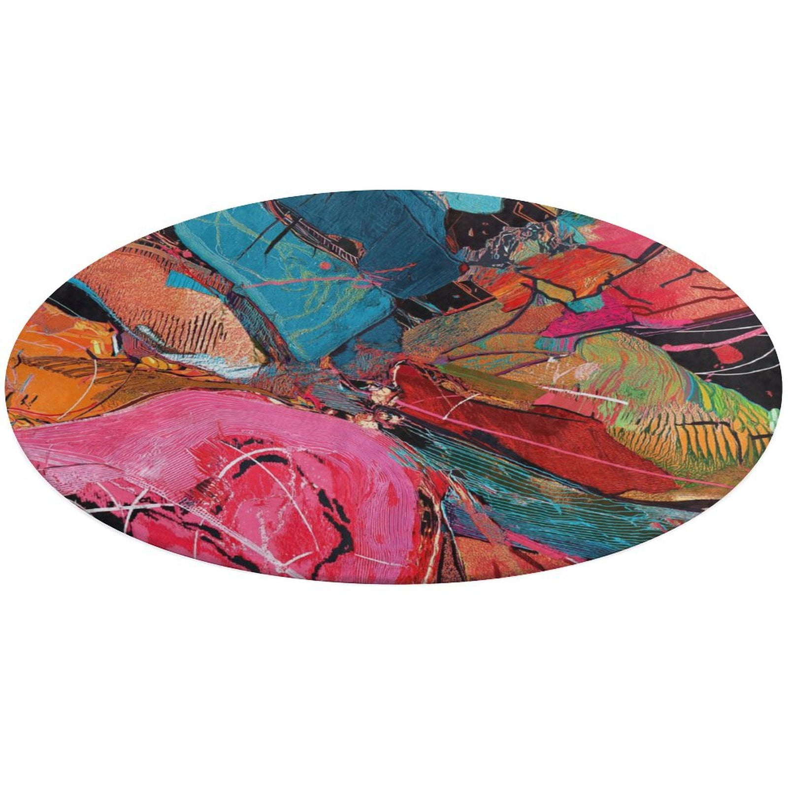 Marble Texture Rugs Trea Rugs Not-Slip Round Rugs Area Carpets for ...