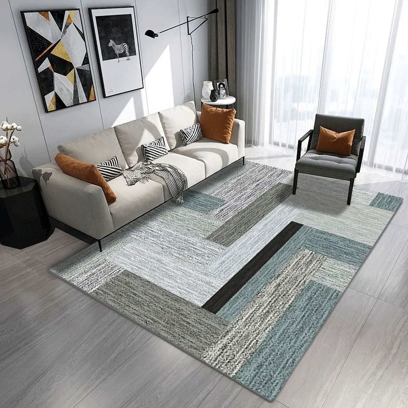 Marble Texture Short Plush Carpet for Living Room Soft Fluffy Bedroom ...
