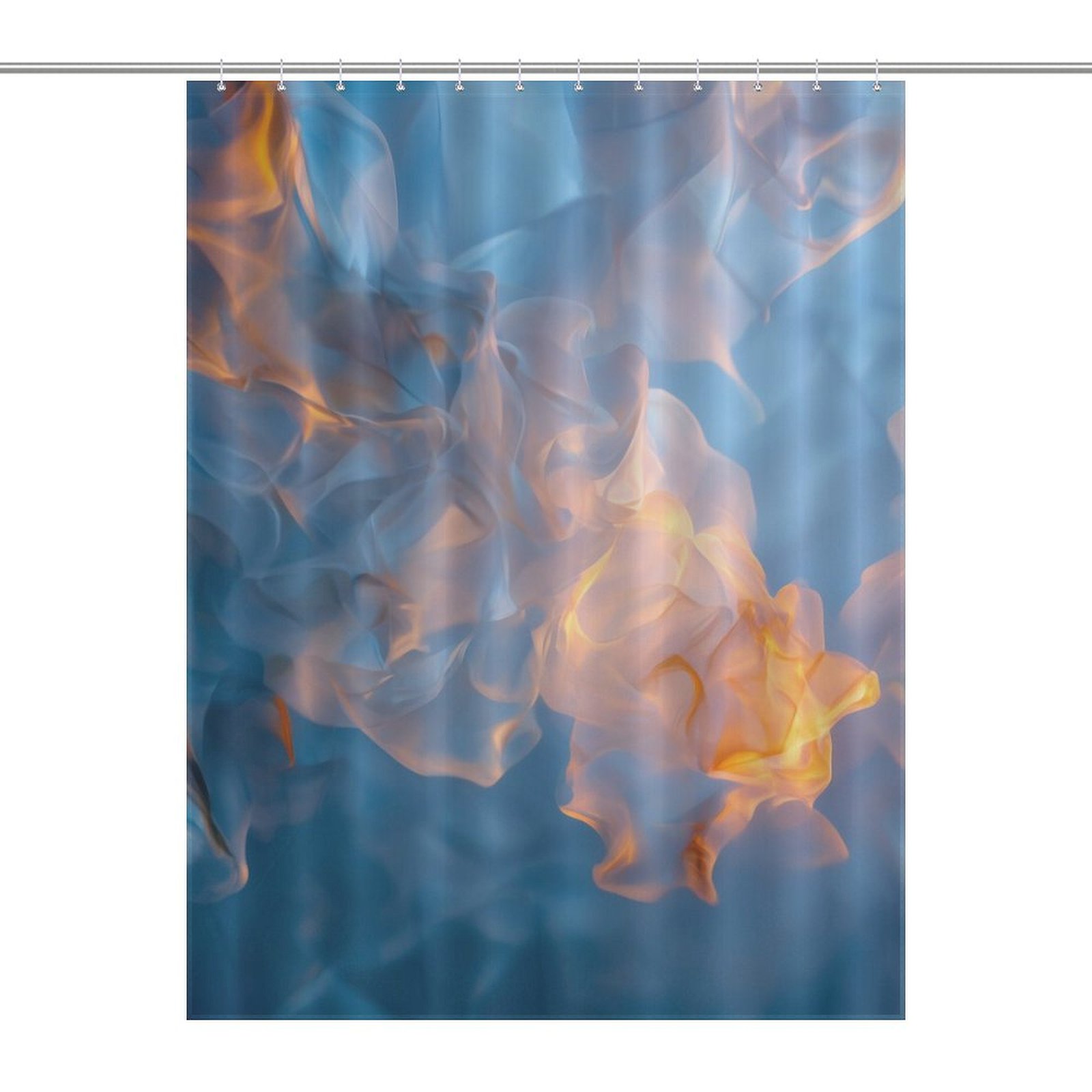Marble Texture Shower Curtain , Enchanted Forest Scenic Bathroom Decor ...