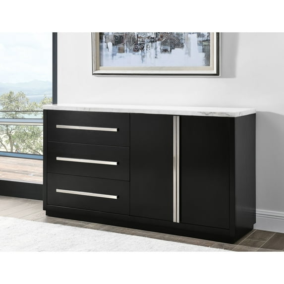 Marble Top Server in Black Color Scheme | Ideal for Multiple Home Rooms ...