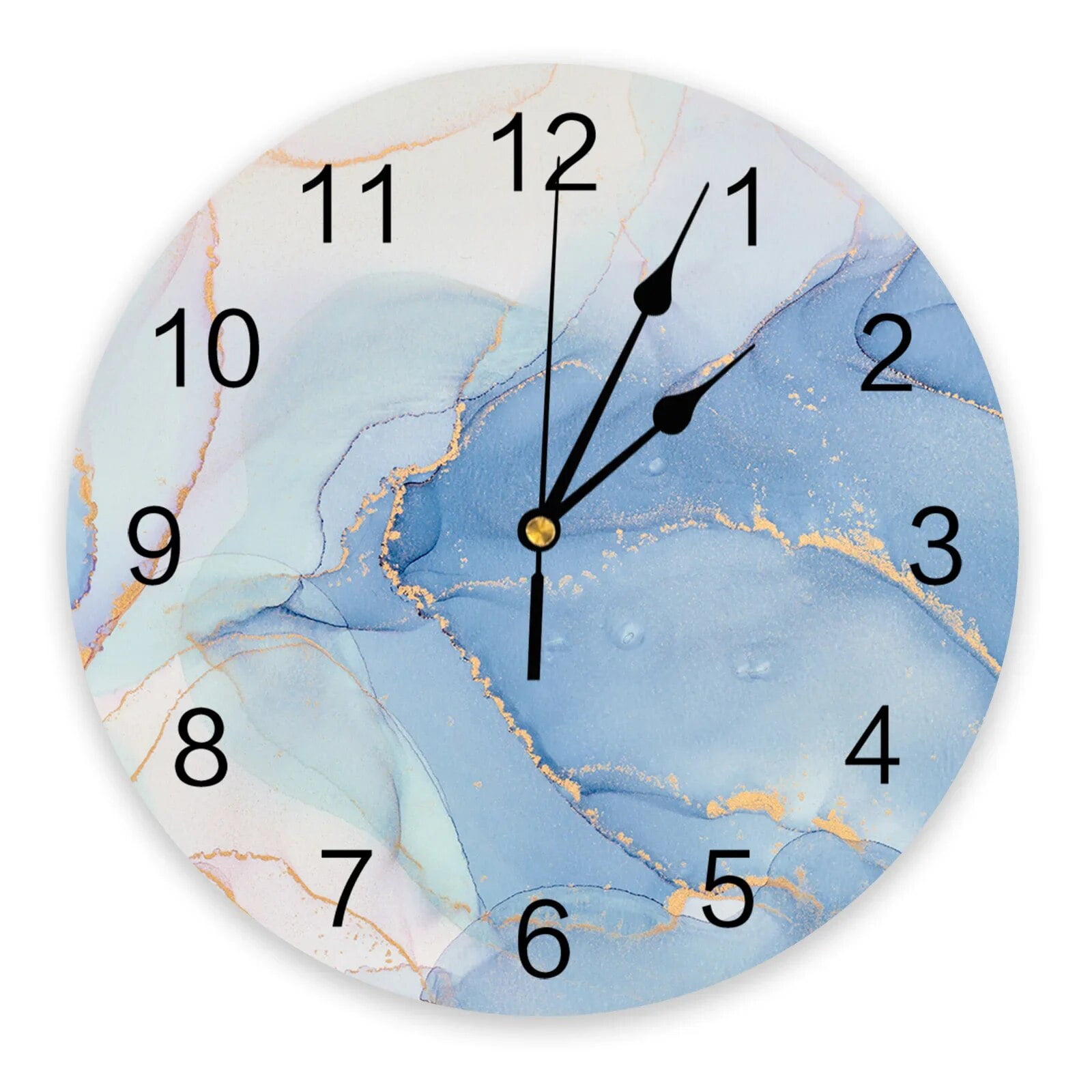 Marble Turquoise Wall Clock Modern Design Living Room Decoration ...