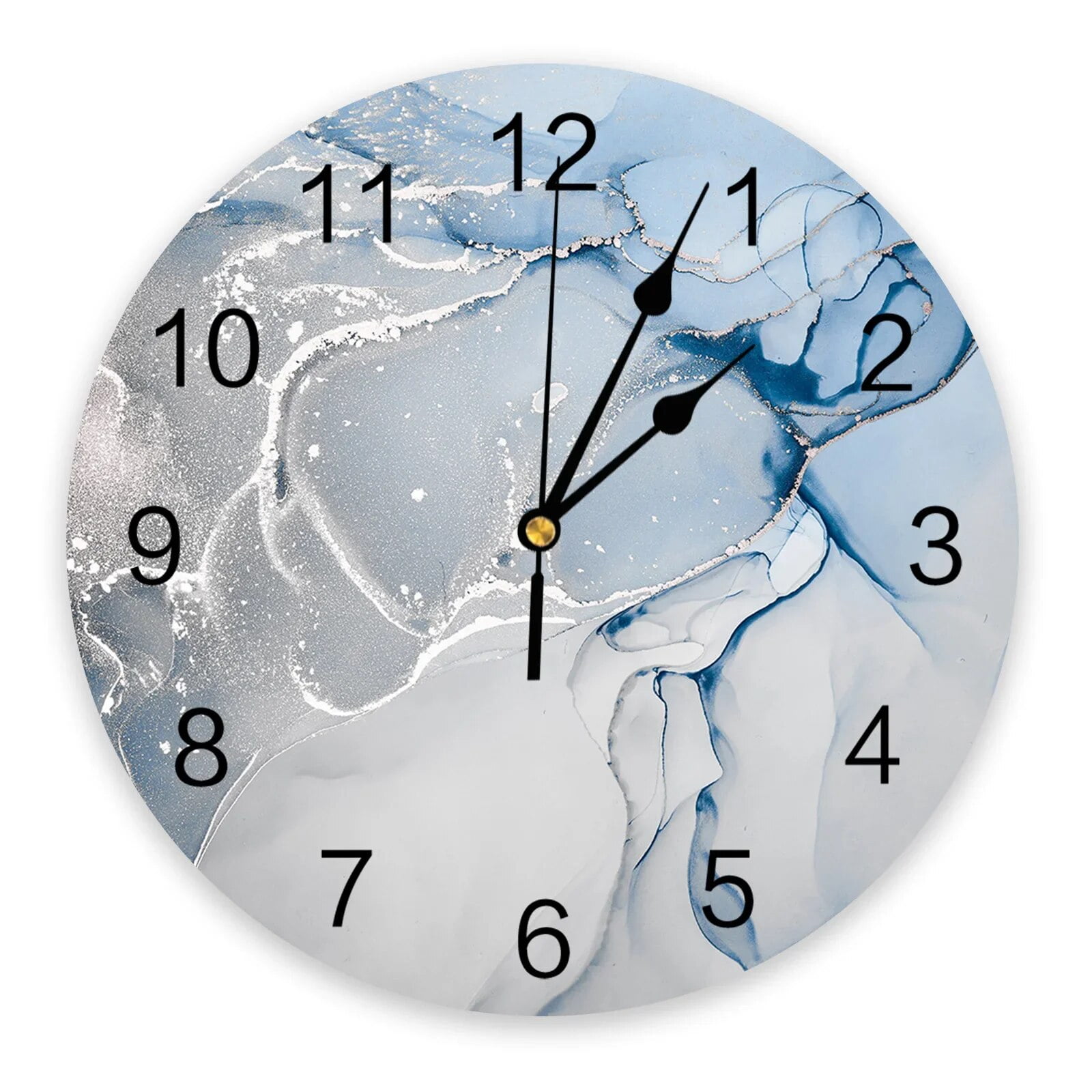 Marble Turquoise Wall Clock Modern Design Living Room Decoration ...