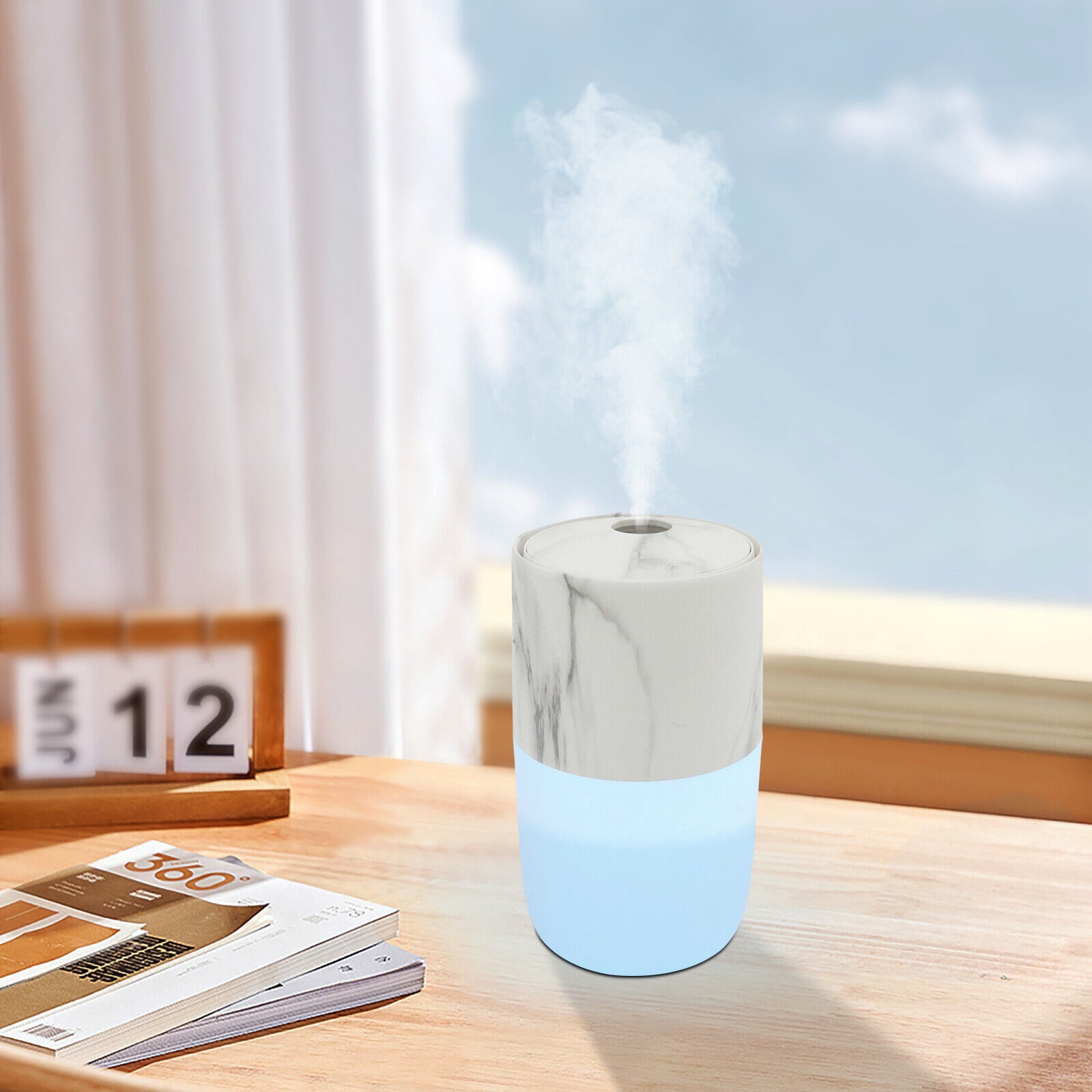 Marble USB Mist Ultrasonic Humidifier Aroma Essential Oil Home Office ...