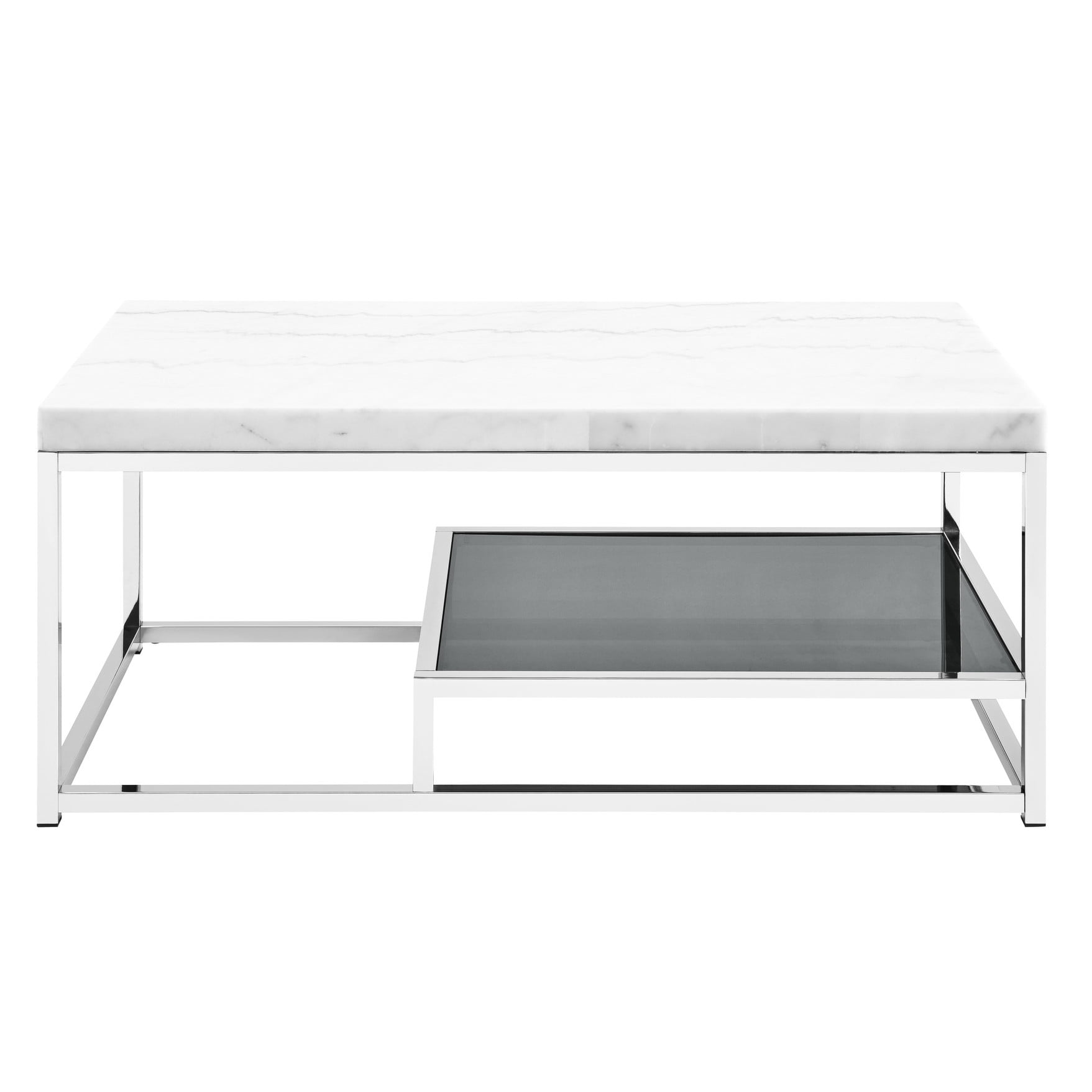 Marble Veneer & Chrome Base - Asymmetrical Shape for Decor - Indoor ...