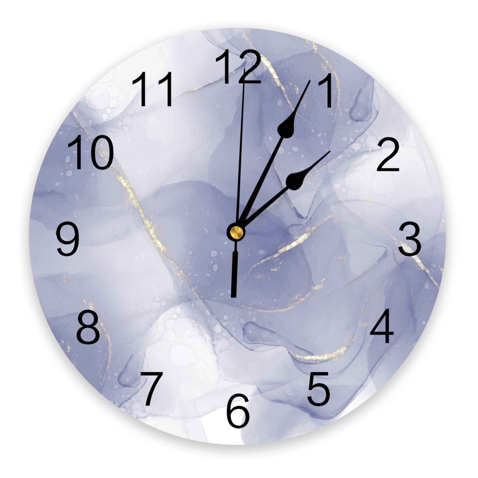 Marble Wall Clock Modern Design Living Room ration Kitchen Clock Mute ...