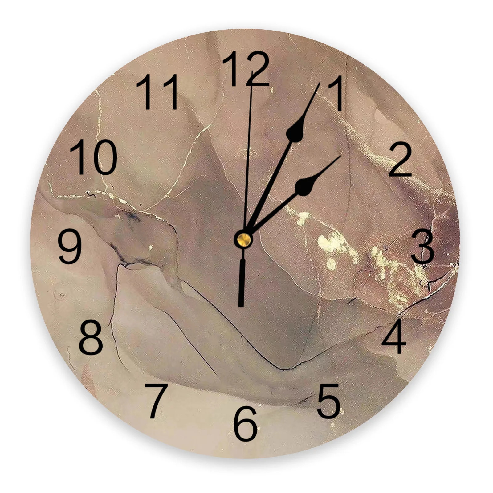 Marble Wall Clock Modern Design Living Room ration Kitchen Clock Mute ...