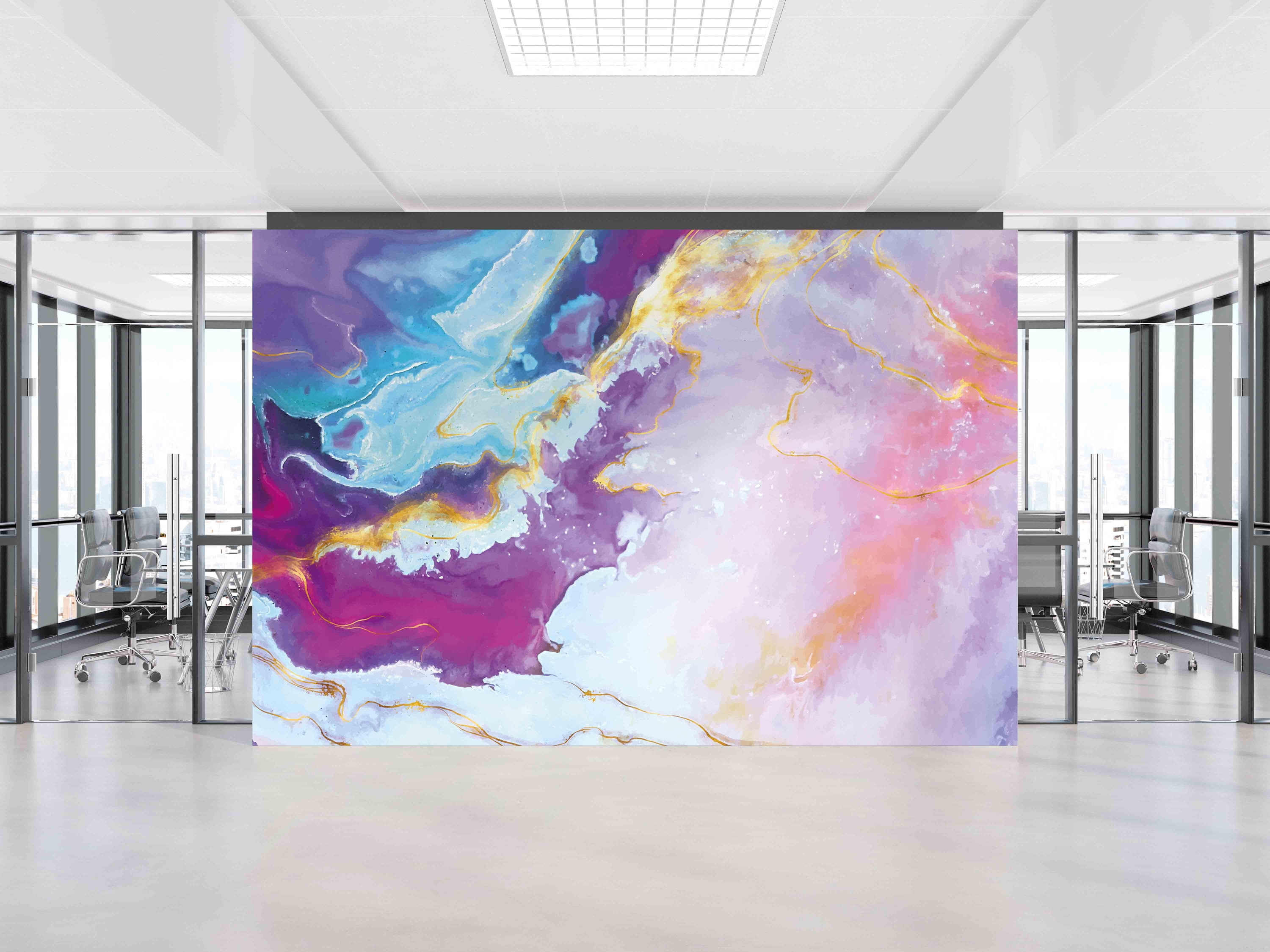 Marble Wall Poster, Paper Wall Art Bright Wallpaper, Wallpaper Wall Art ...