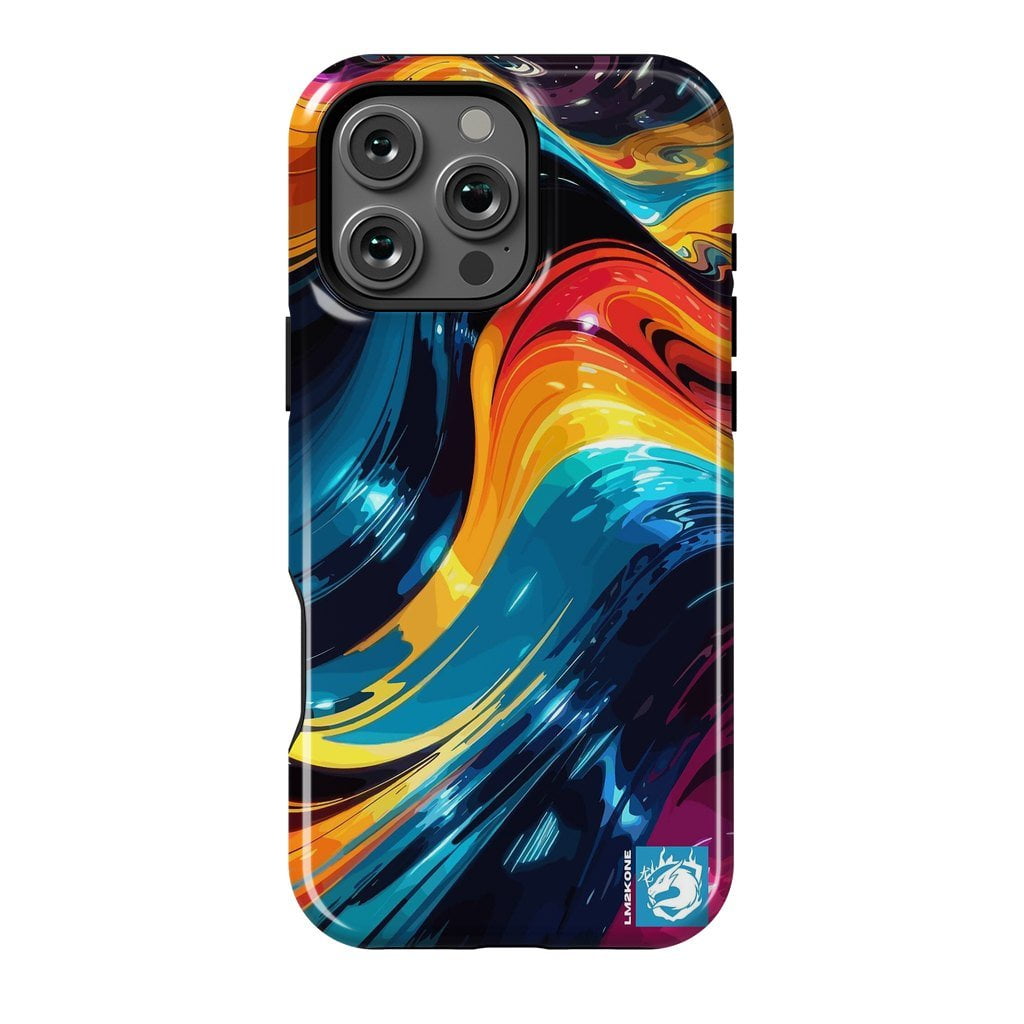 Marble Wave Clear Case with Stand for 11 12 13 14 15 16 Pro Max ...