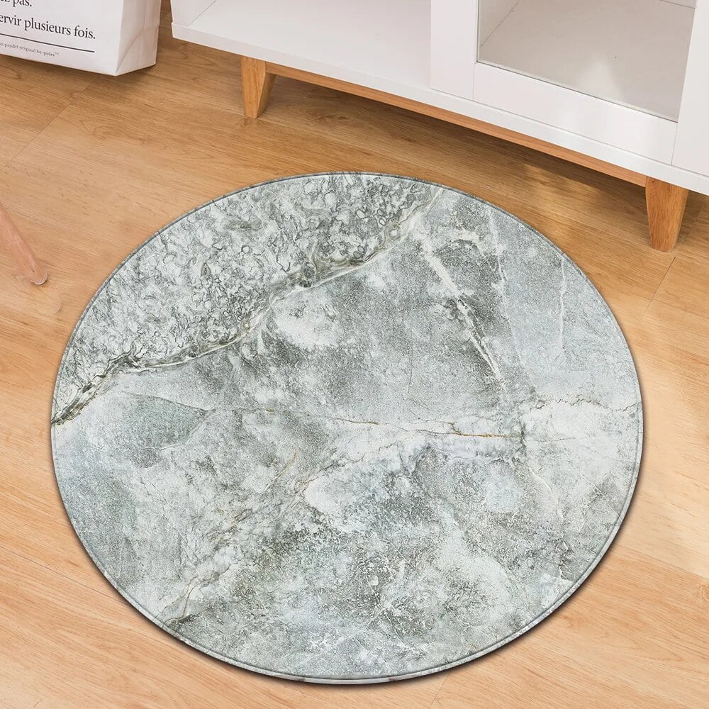 Marble pattern road circular carpet bedroom living room bathroom ...