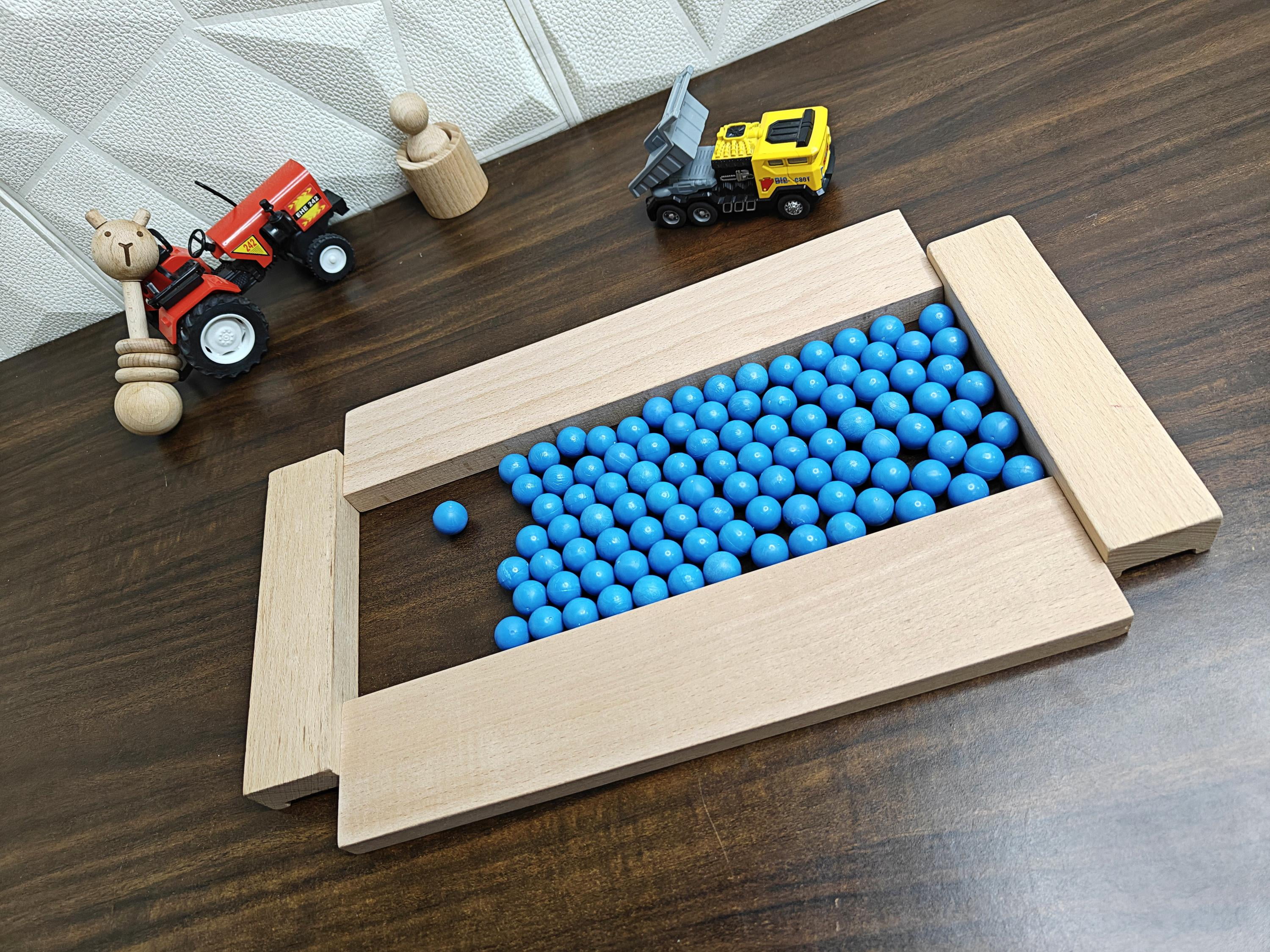 Marble run Plastic Balls unbreakable, 16 mm Marble run Balls, Shooter ...