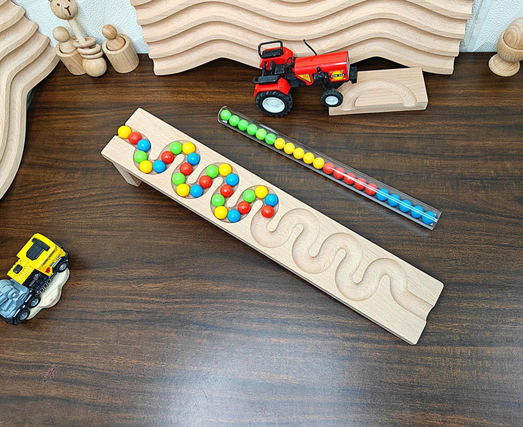 Marble run track Haba wood quality track toy for kids, wooden gift for ...