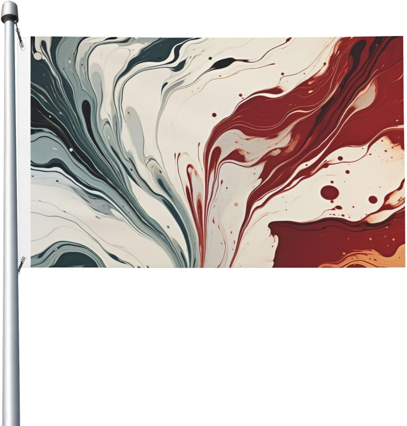 Marble swirl Garden Flag Welcome Flags for Outside Holiday Banner with ...