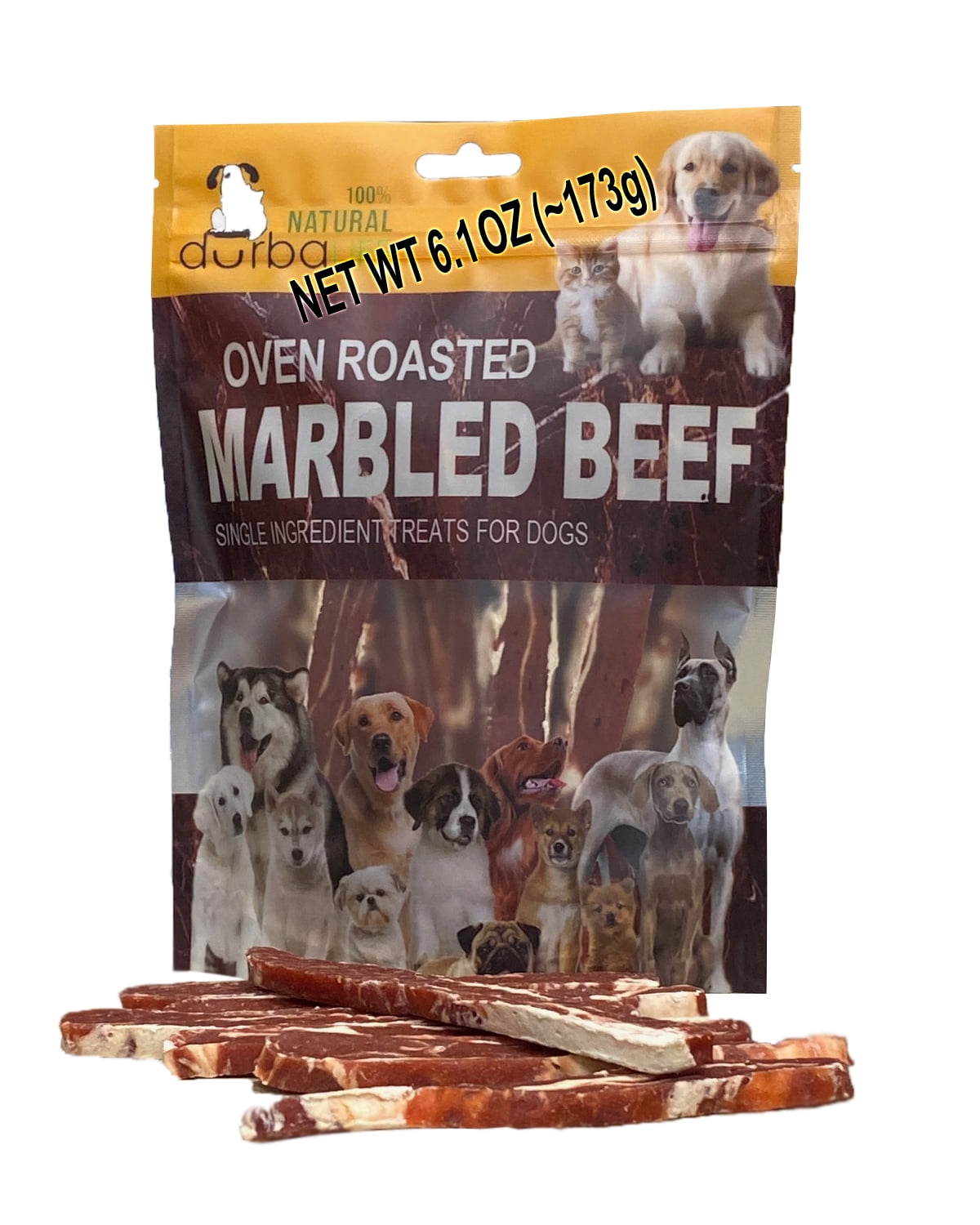 Marbled Beef Flank Strips Oven Roasted 173g Single Ingredient Treats ...