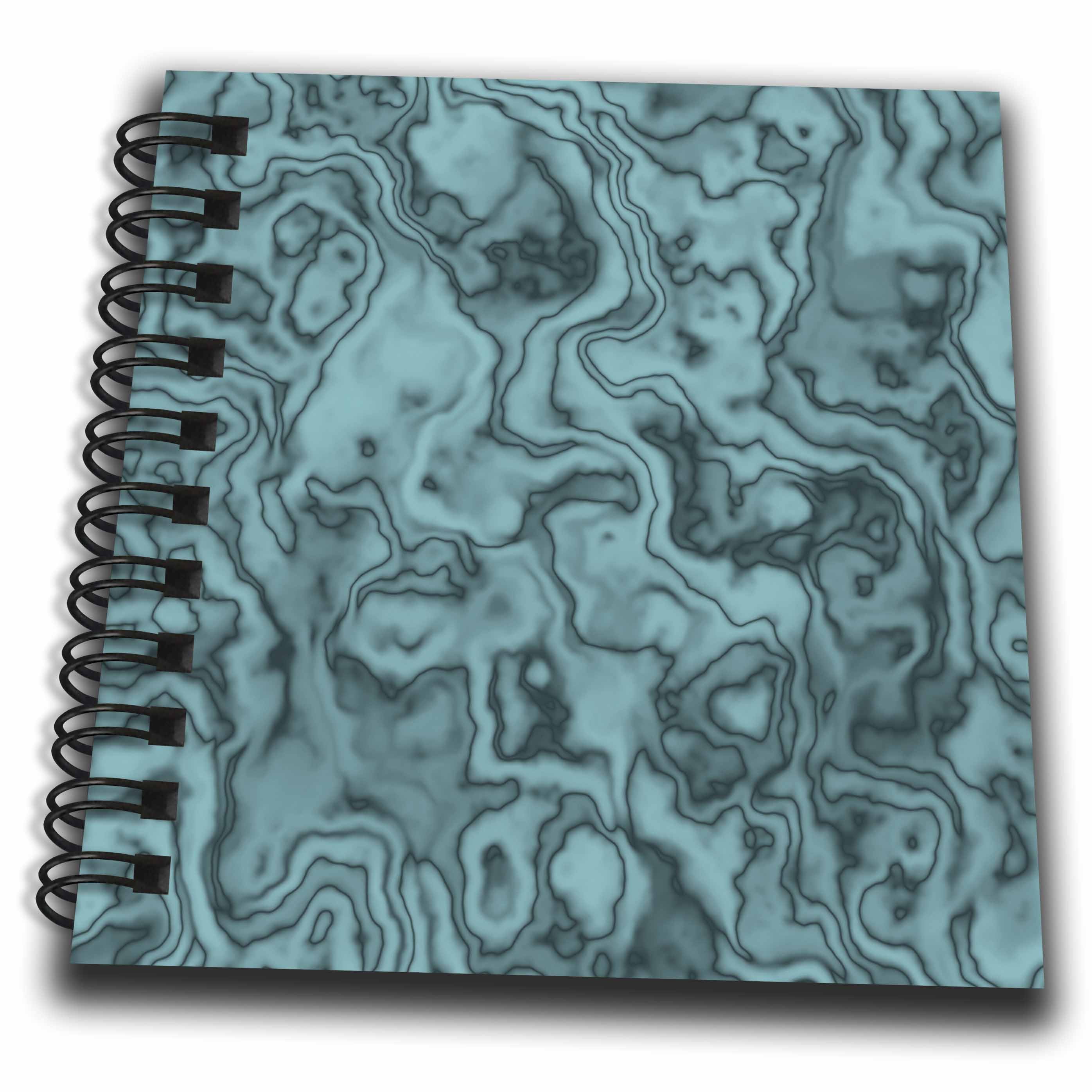 3dRose, Marbled Design In Teal, Mini Notepad 4 x 4 inch - Walmart.com
