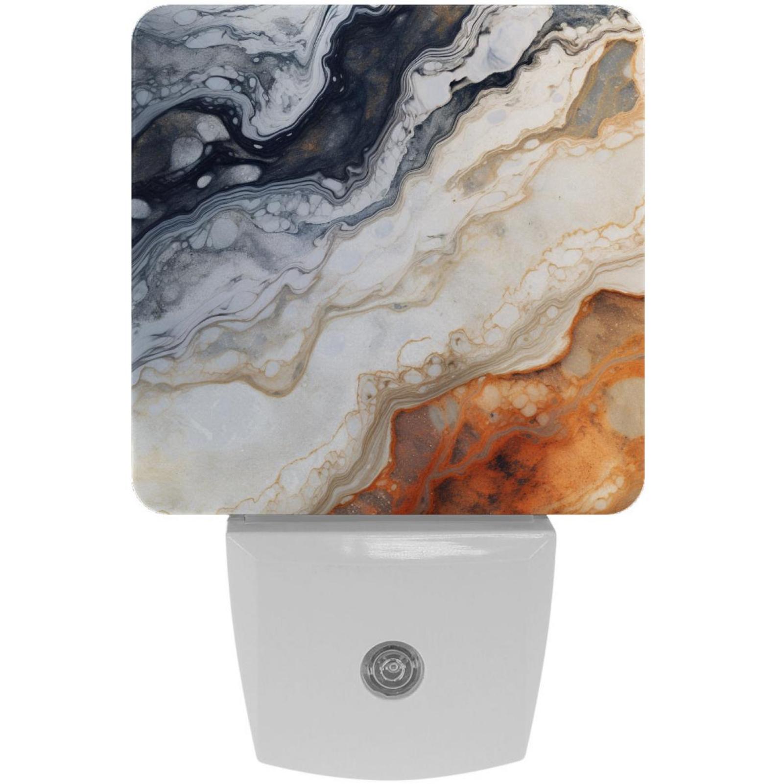 Marbled LED Square Night Light - Energy Efficient and Stylish ...