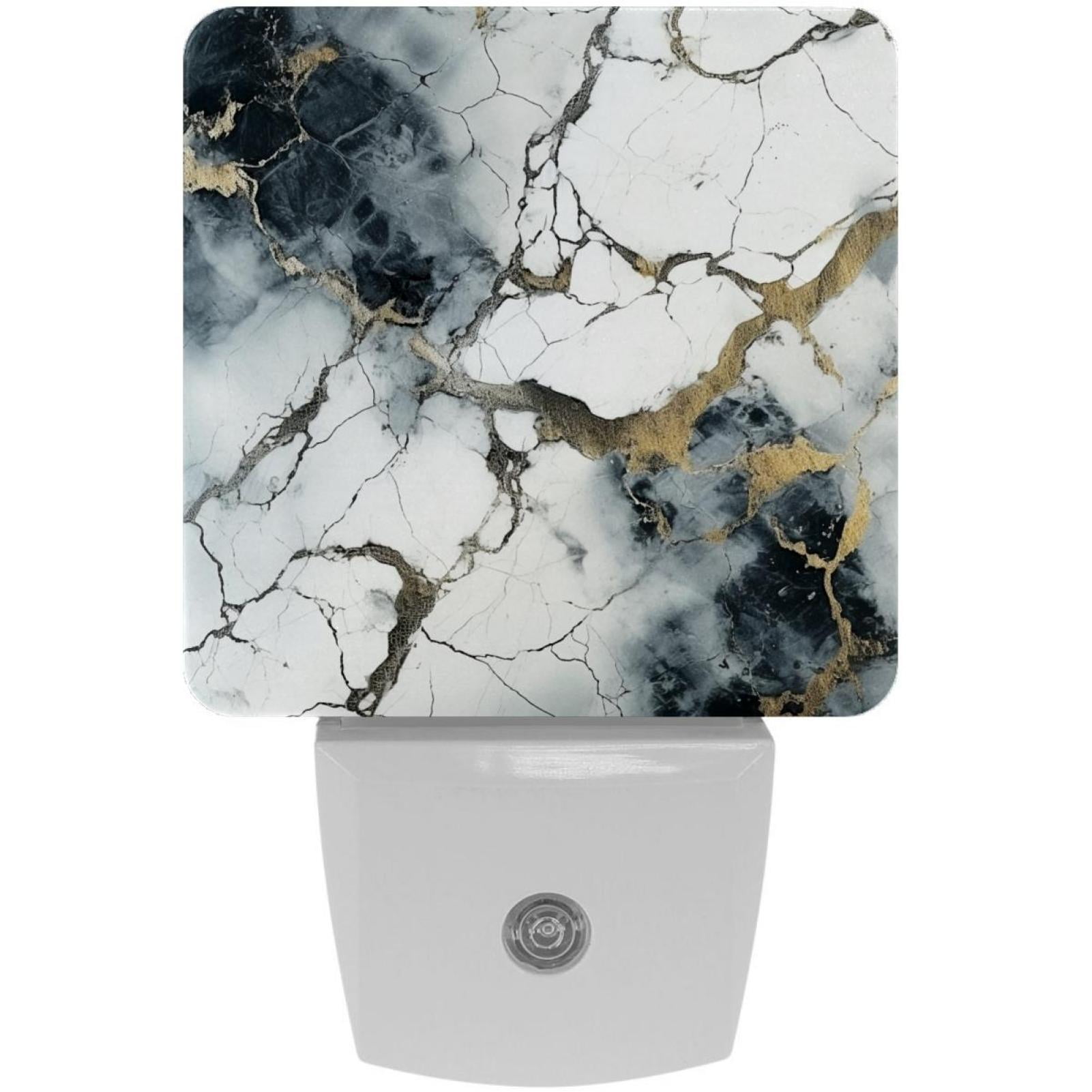 Marbled LED Square Night Lights - Bedside Lighting Solution for a ...