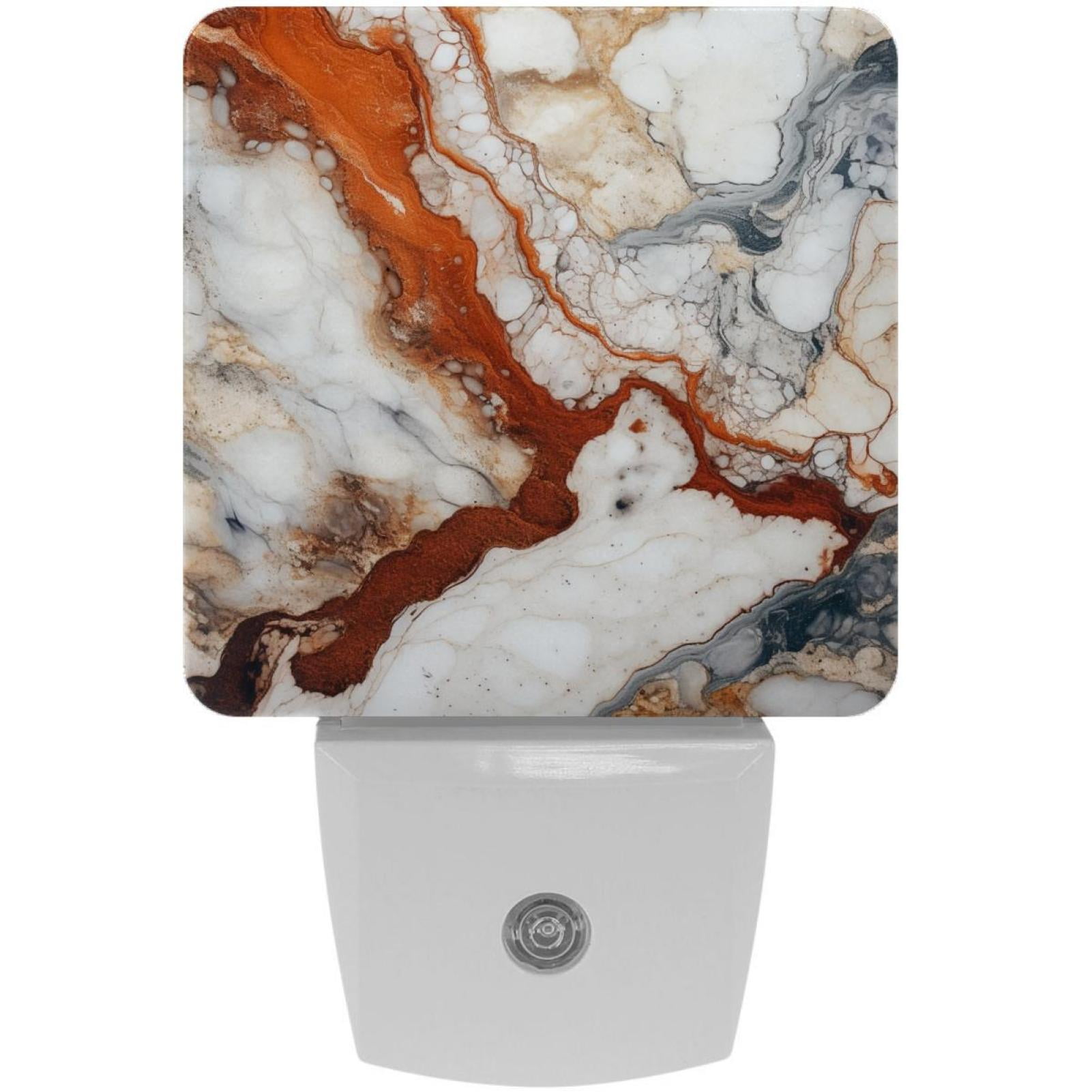 Marbled LED Square Night Lights - Compact and Multifunctional ...