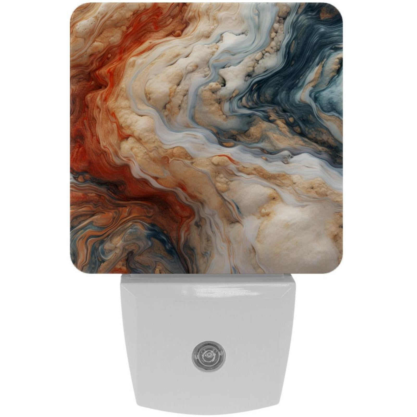 Marbled LED Square Night Lights - Illuminating Your Space with Style ...