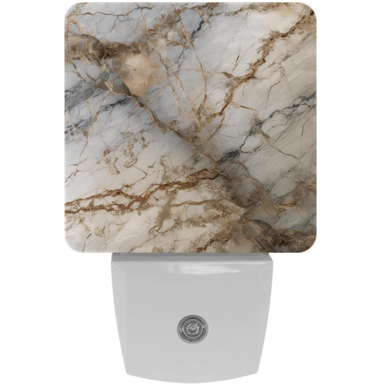 Marbled LED Square Night Lights - Modern Design, Energy Efficient ...