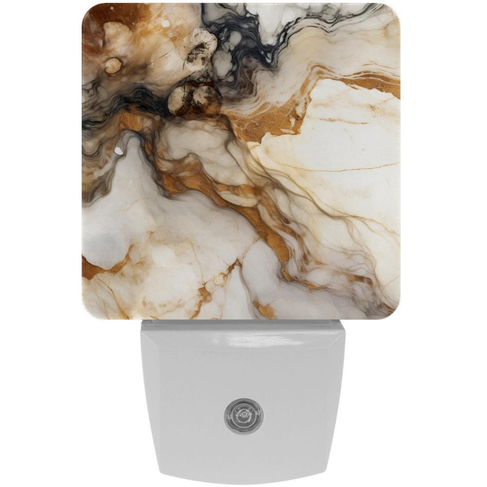 Marbled LED Square Night Lights - Small and Bright Illumination for ...